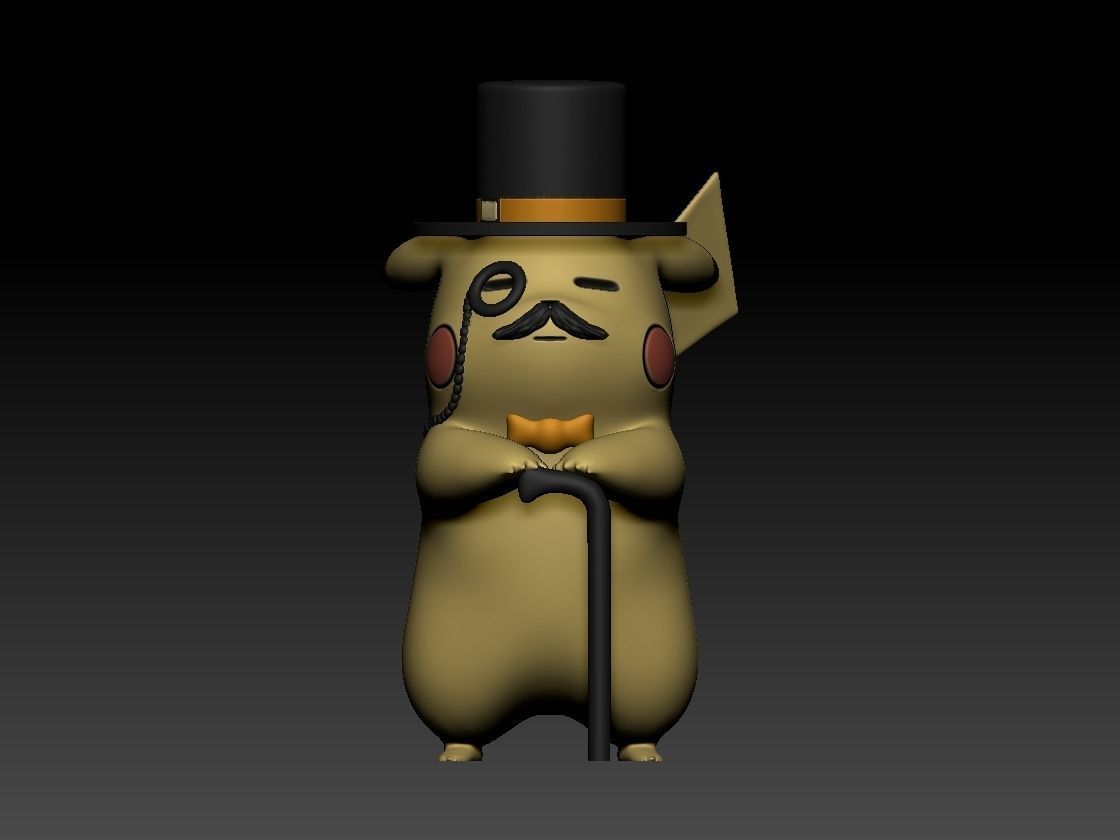 Sir Pikachu 3D model 3D printable | CGTrader