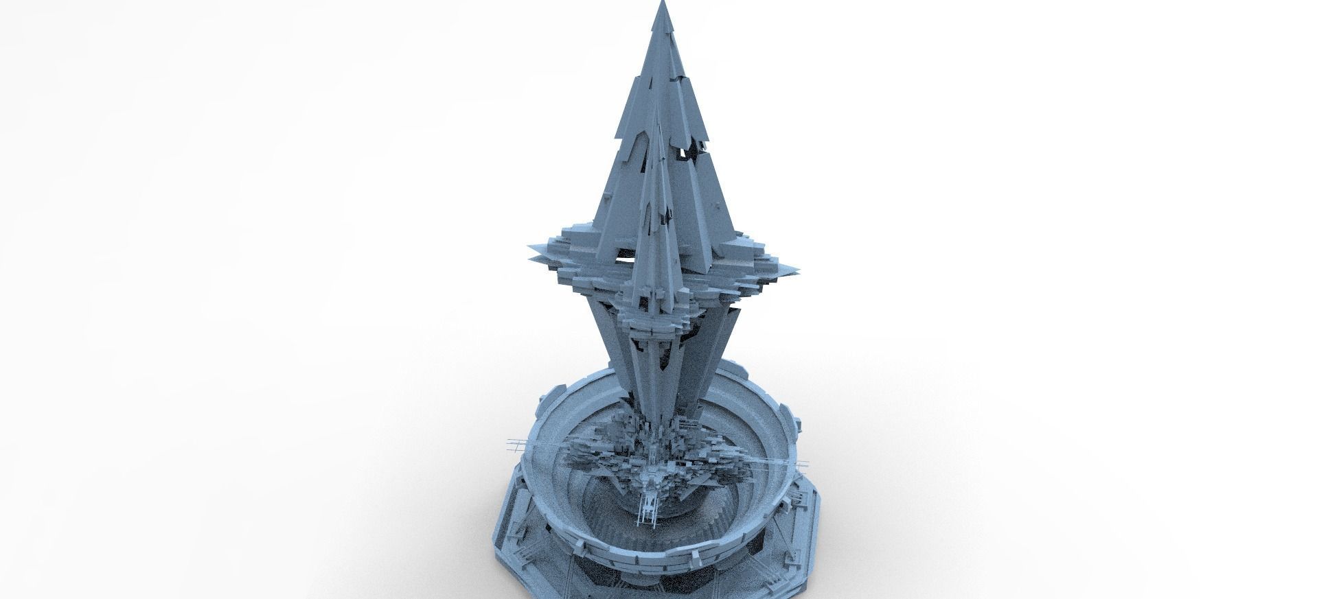 Sci fi Core crystal Shard 6 base 3D model | CGTrader