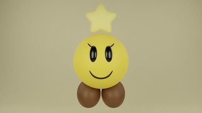 Starlow Mario 3D model rigged | CGTrader