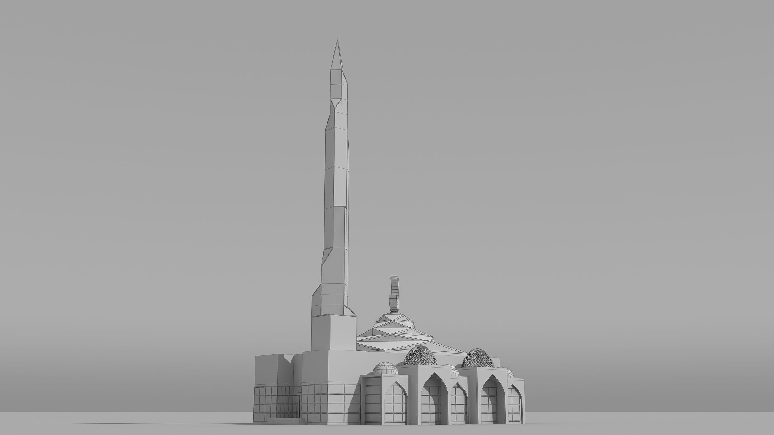 0174 - Mosque Building 3D model | CGTrader