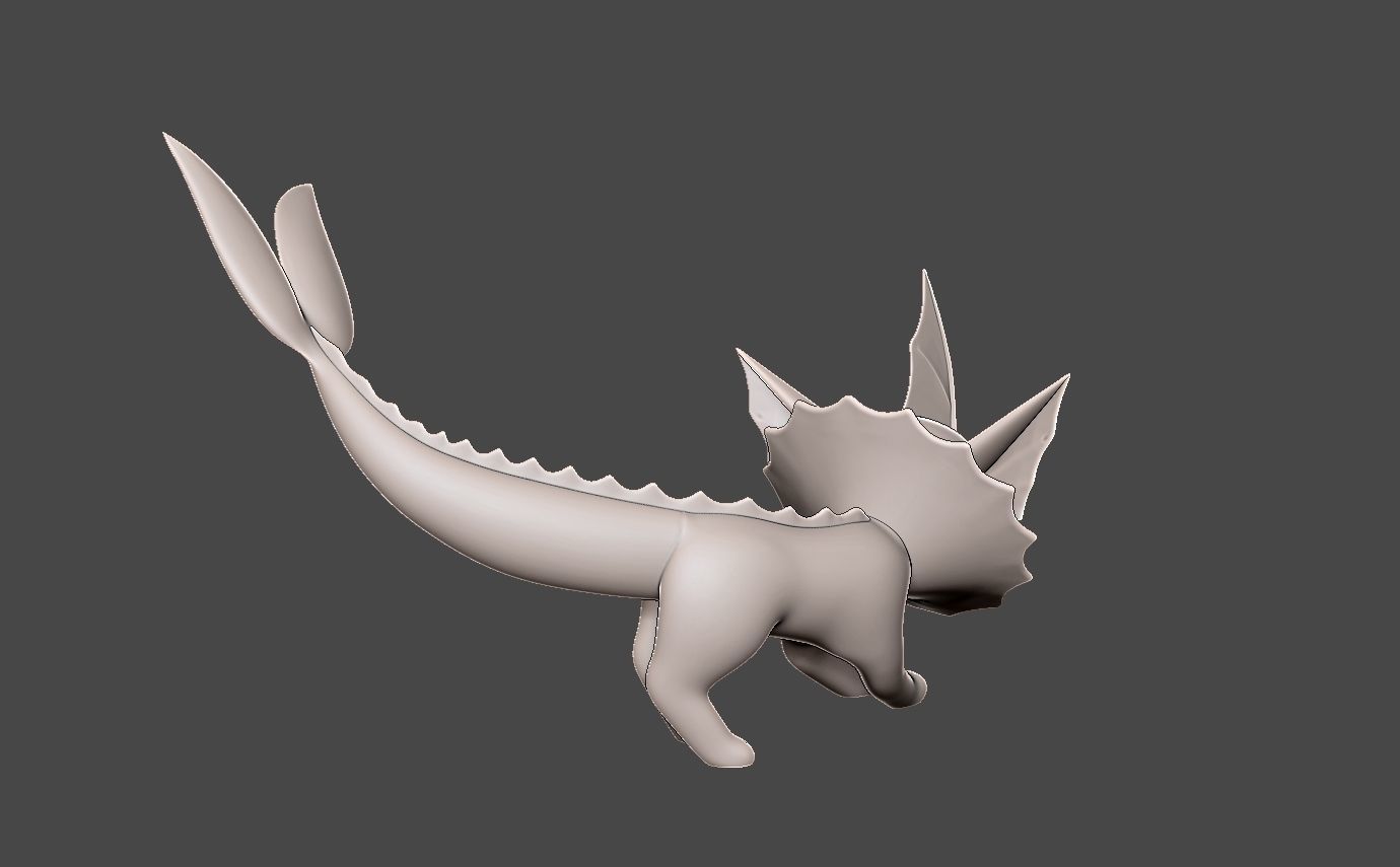 Pokemon vaporeon 3D model 3D printable | CGTrader