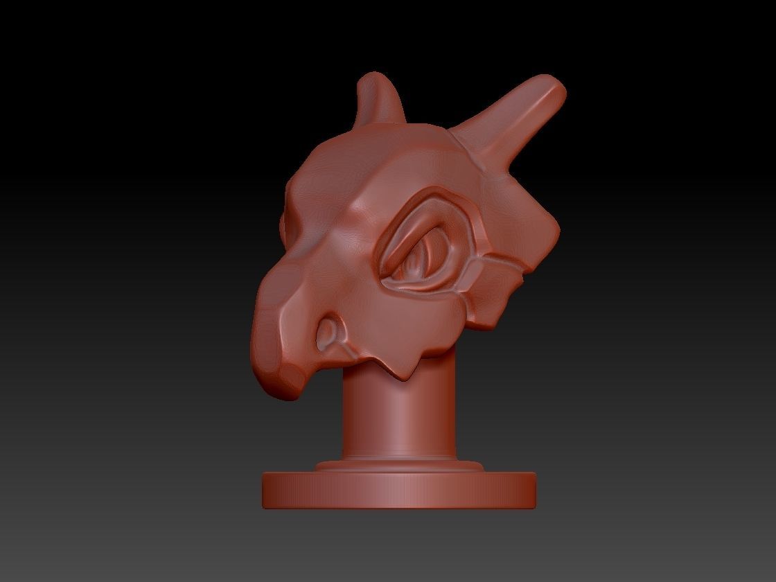 CUBONE POKEMON WITH BASE 3D Printing Model 3D model 3D printable | CGTrader