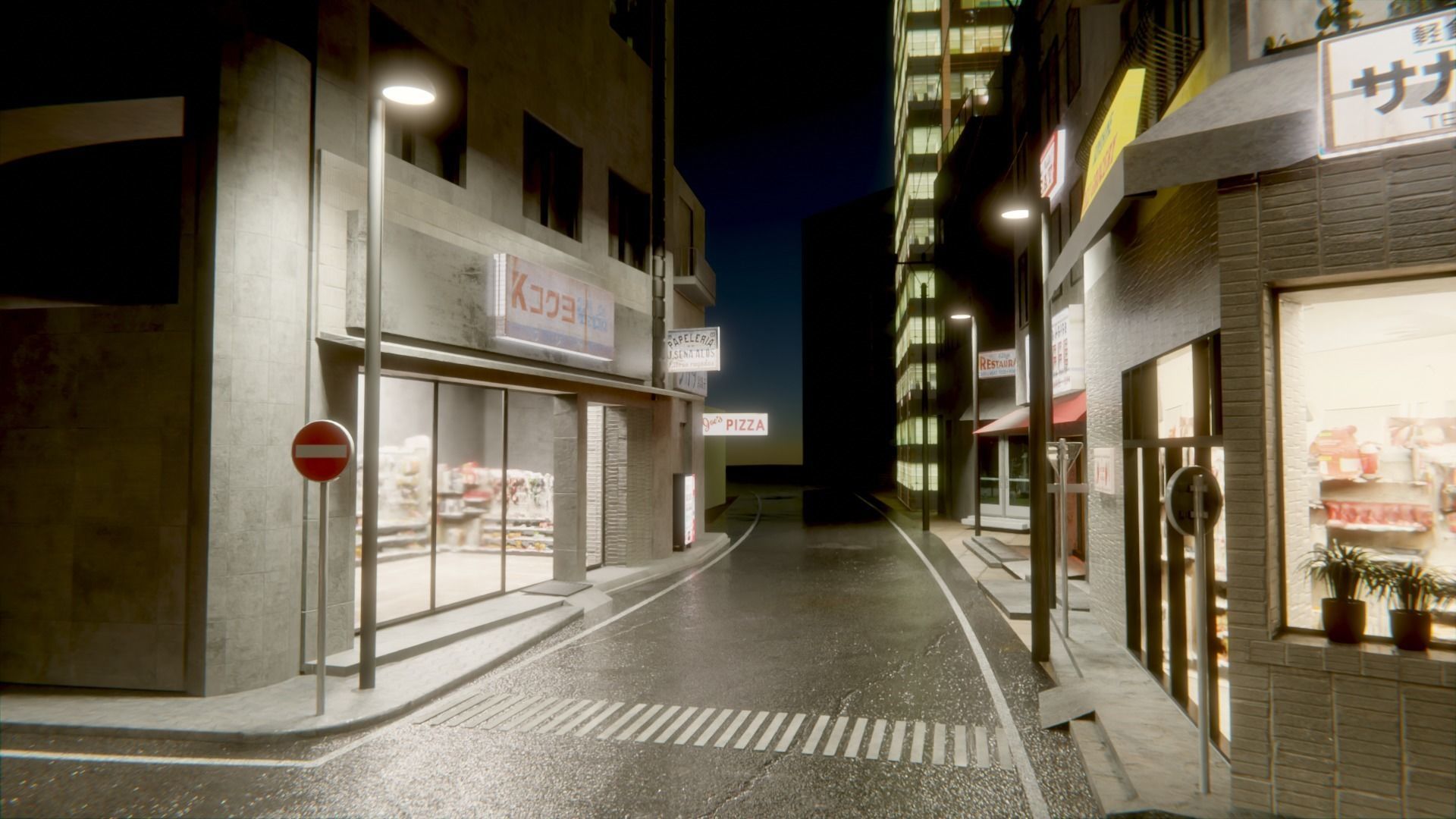 Japan Street 3D model | CGTrader