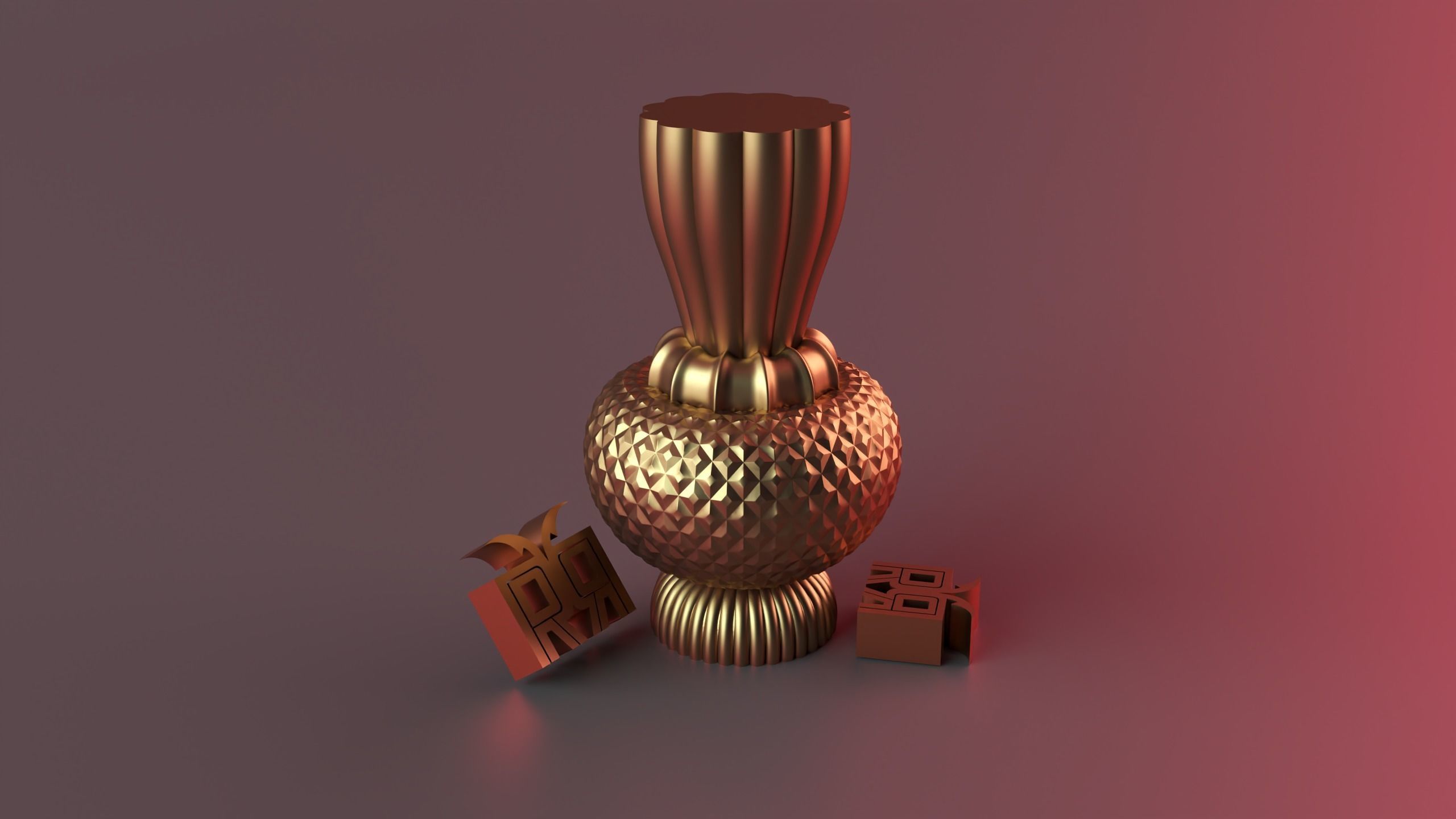 Diamond Pillar Geometric 3D model 3D printable | CGTrader