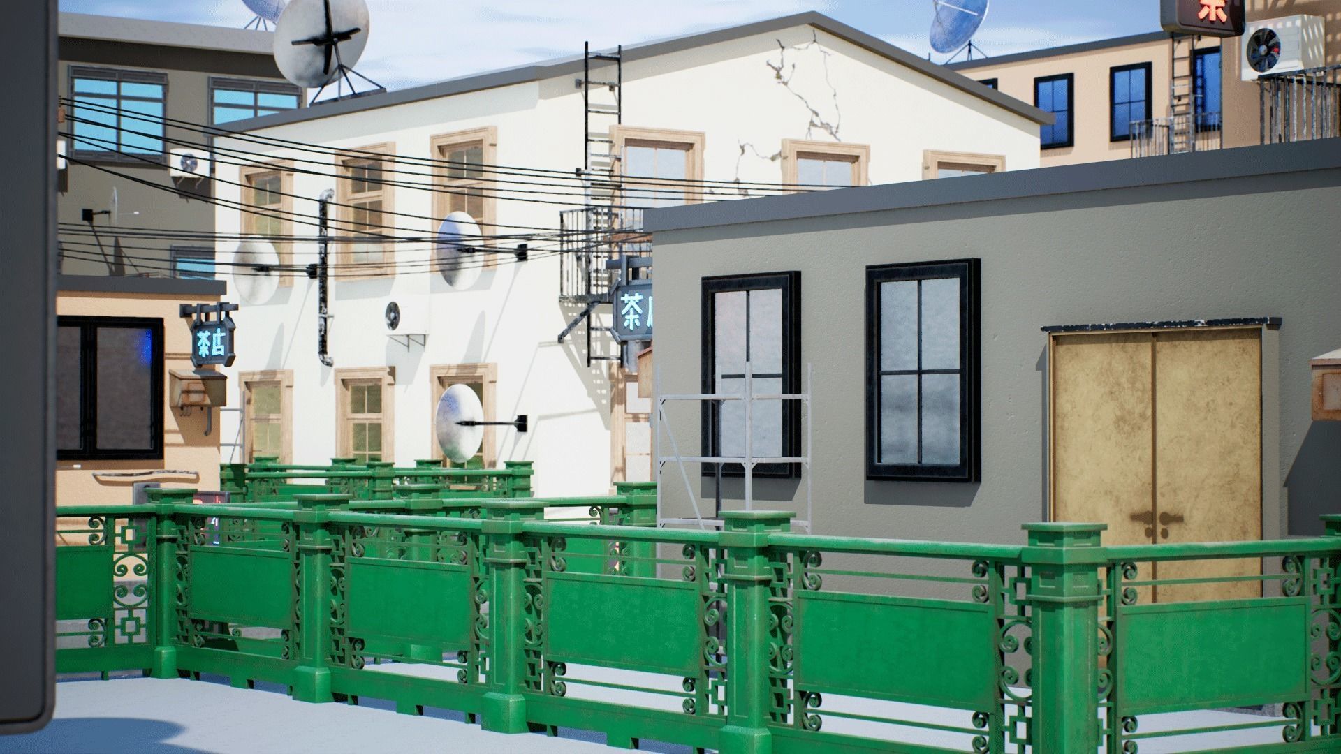 3D model Japanese Street - modular city VR / AR / low-poly | CGTrader