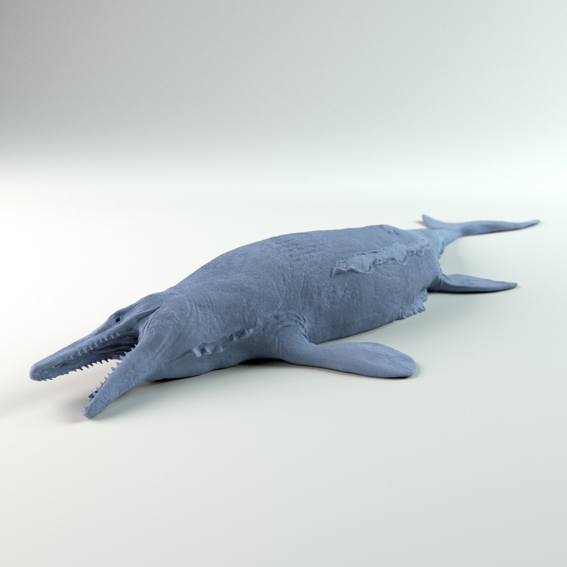 Tylosaurus dead 1-35 scale pre-supported marine reptile 3D model 3D ...