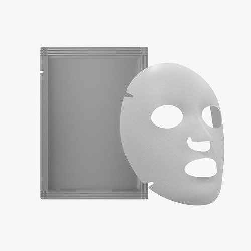 Sheet Mask 3D model | CGTrader
