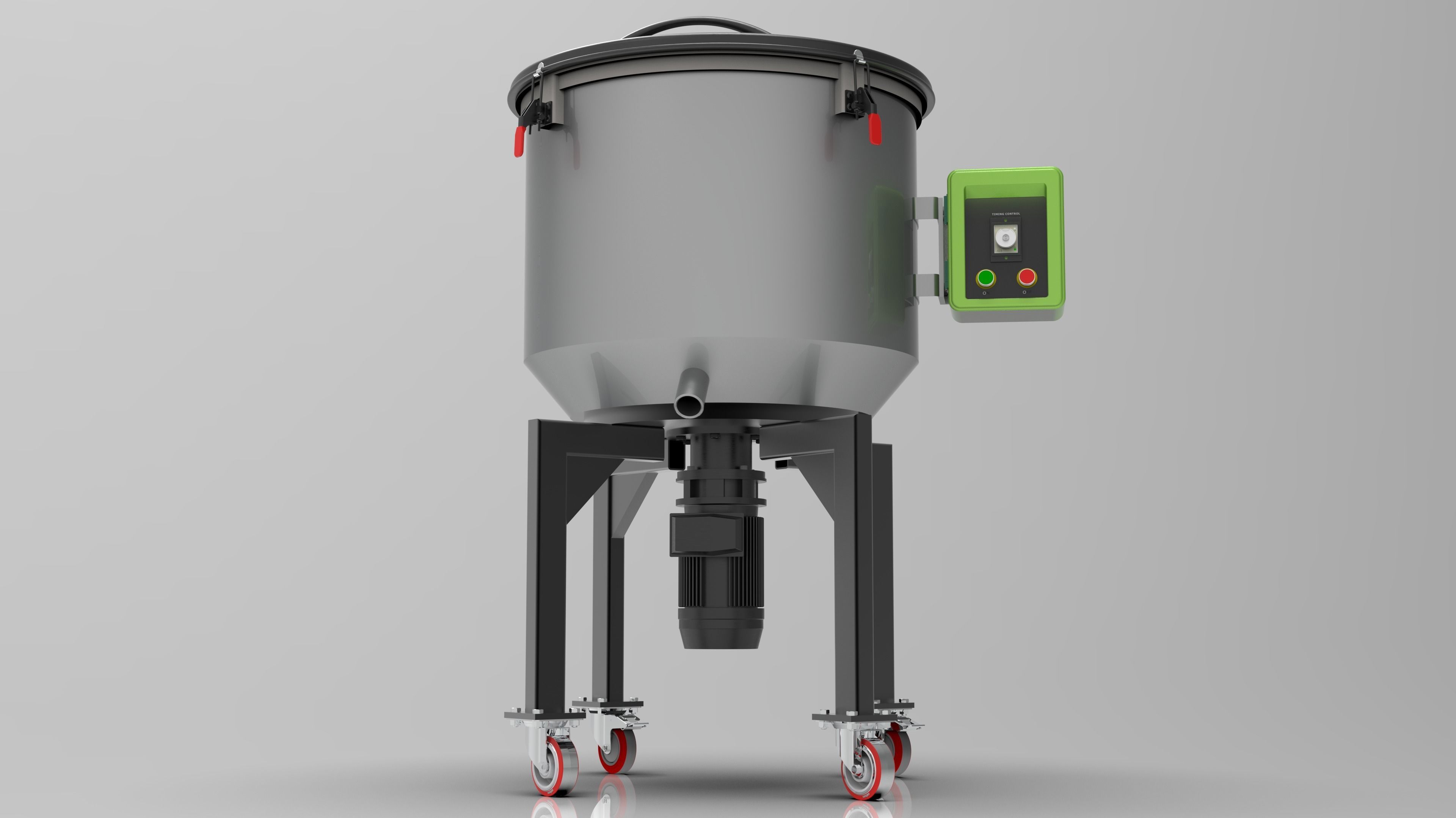 Plastic Granule Vertical Mixer 3D model | CGTrader