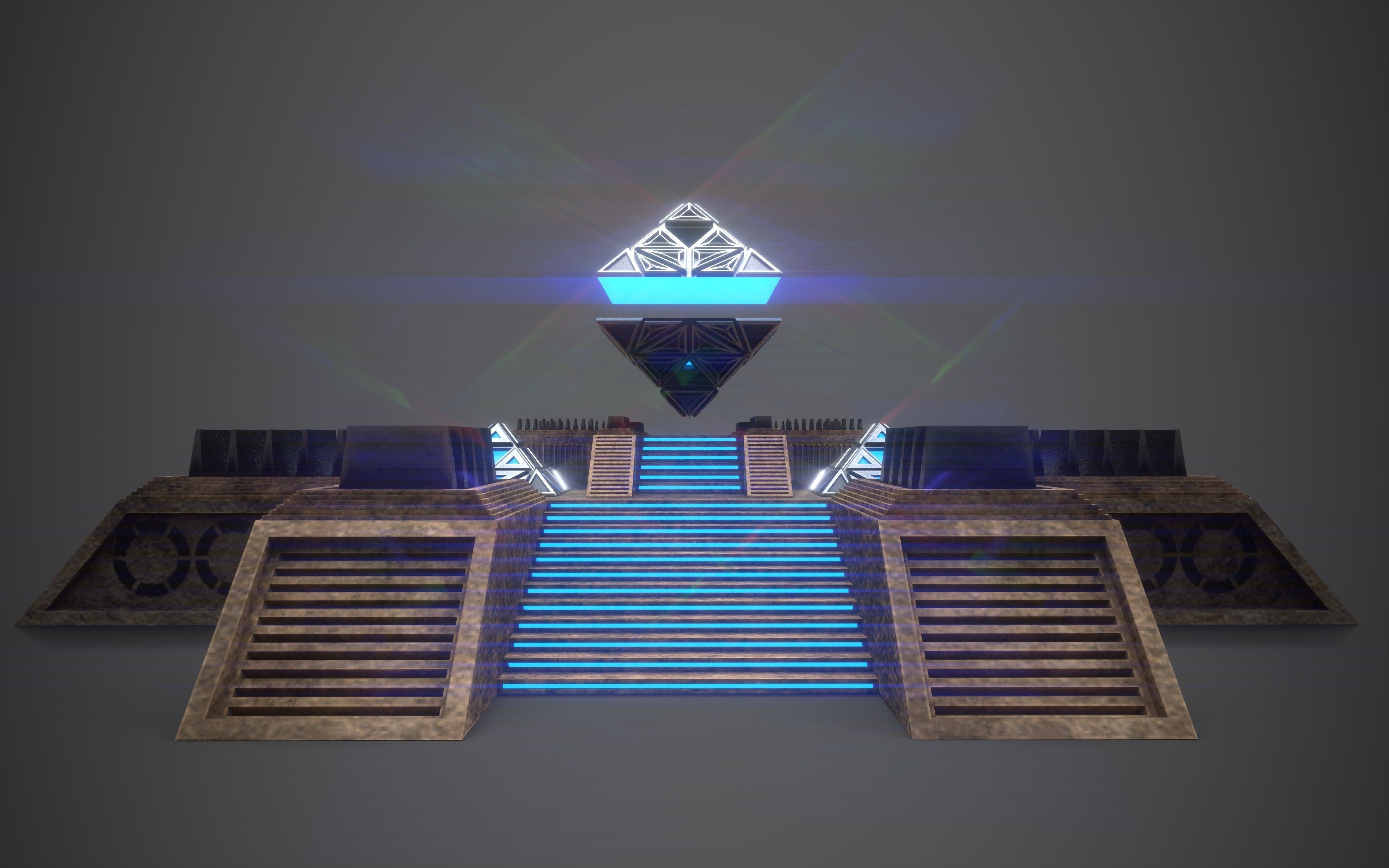 3D model Star Gate Portal Two VR / AR / low-poly | CGTrader