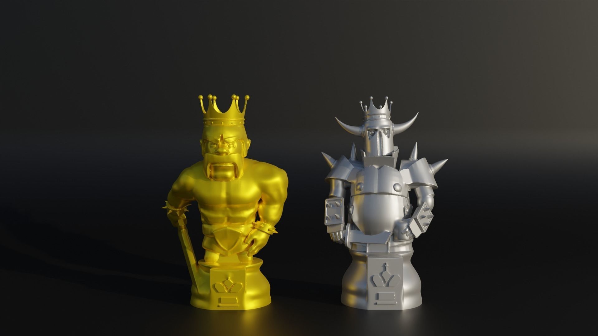COC Character Chess With 12 Different Model 3D model 3D printable ...