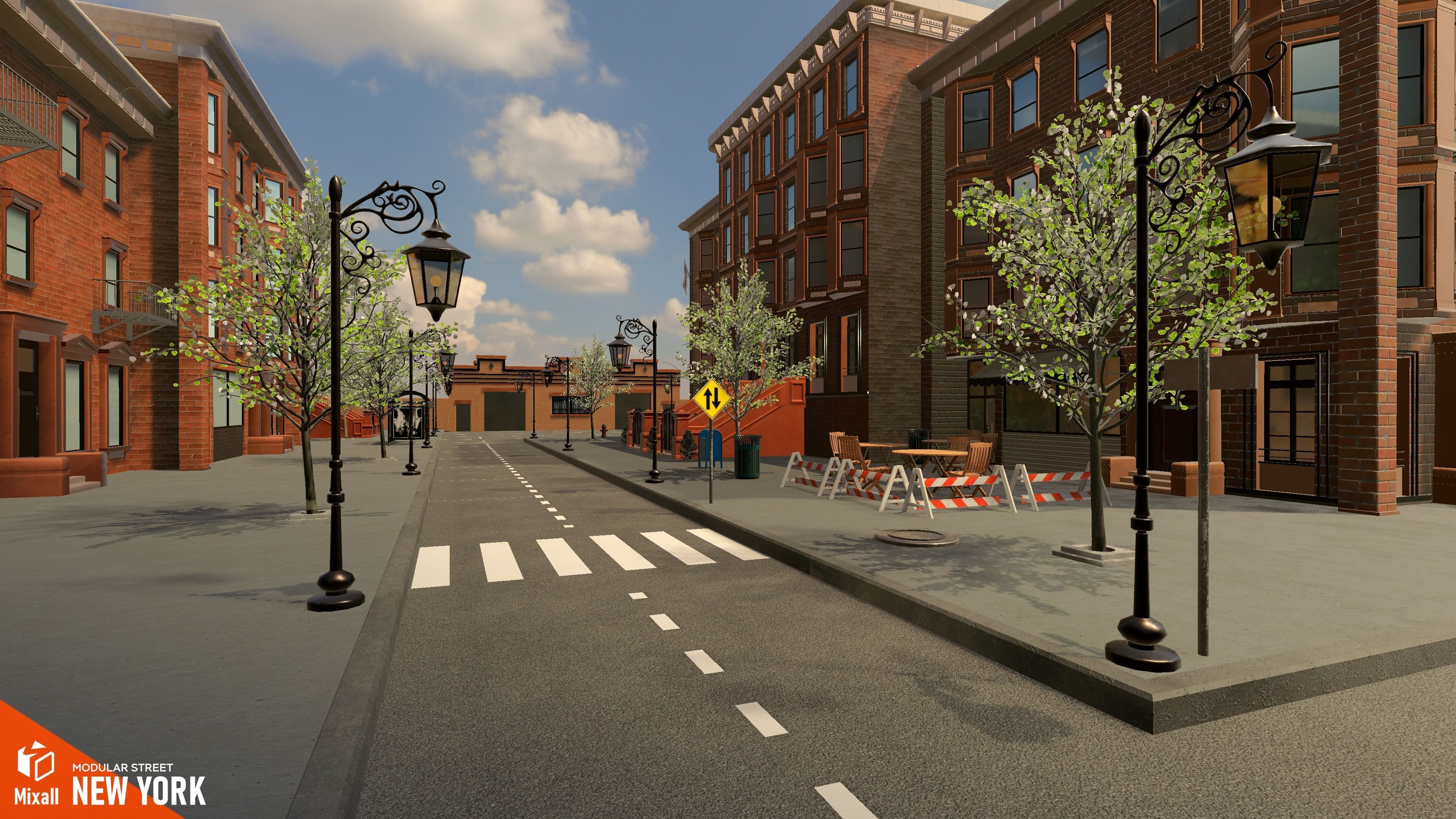 3D model New York streets - Modular city VR / AR / low-poly | CGTrader