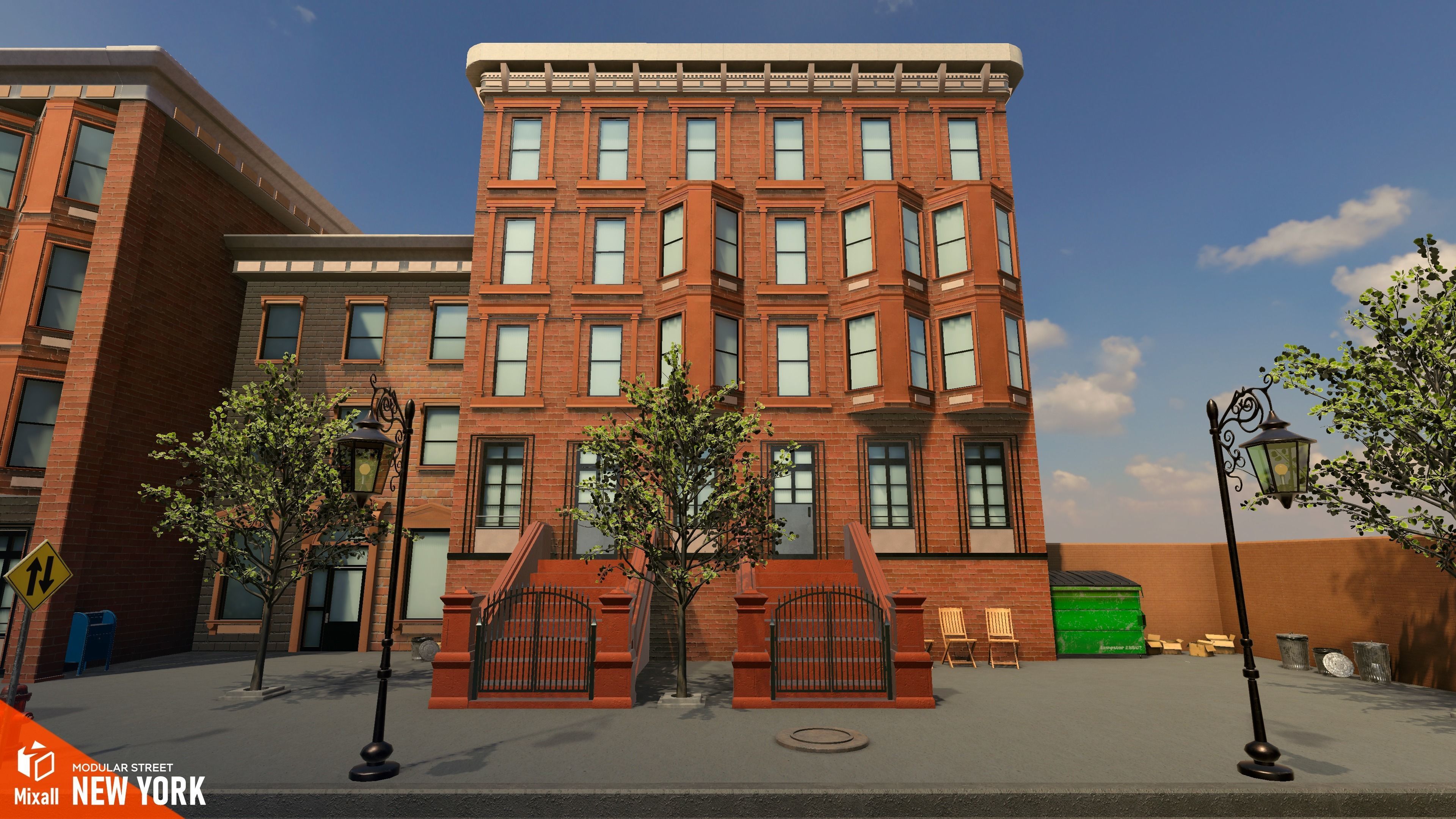 3D model New York streets - Modular city VR / AR / low-poly | CGTrader