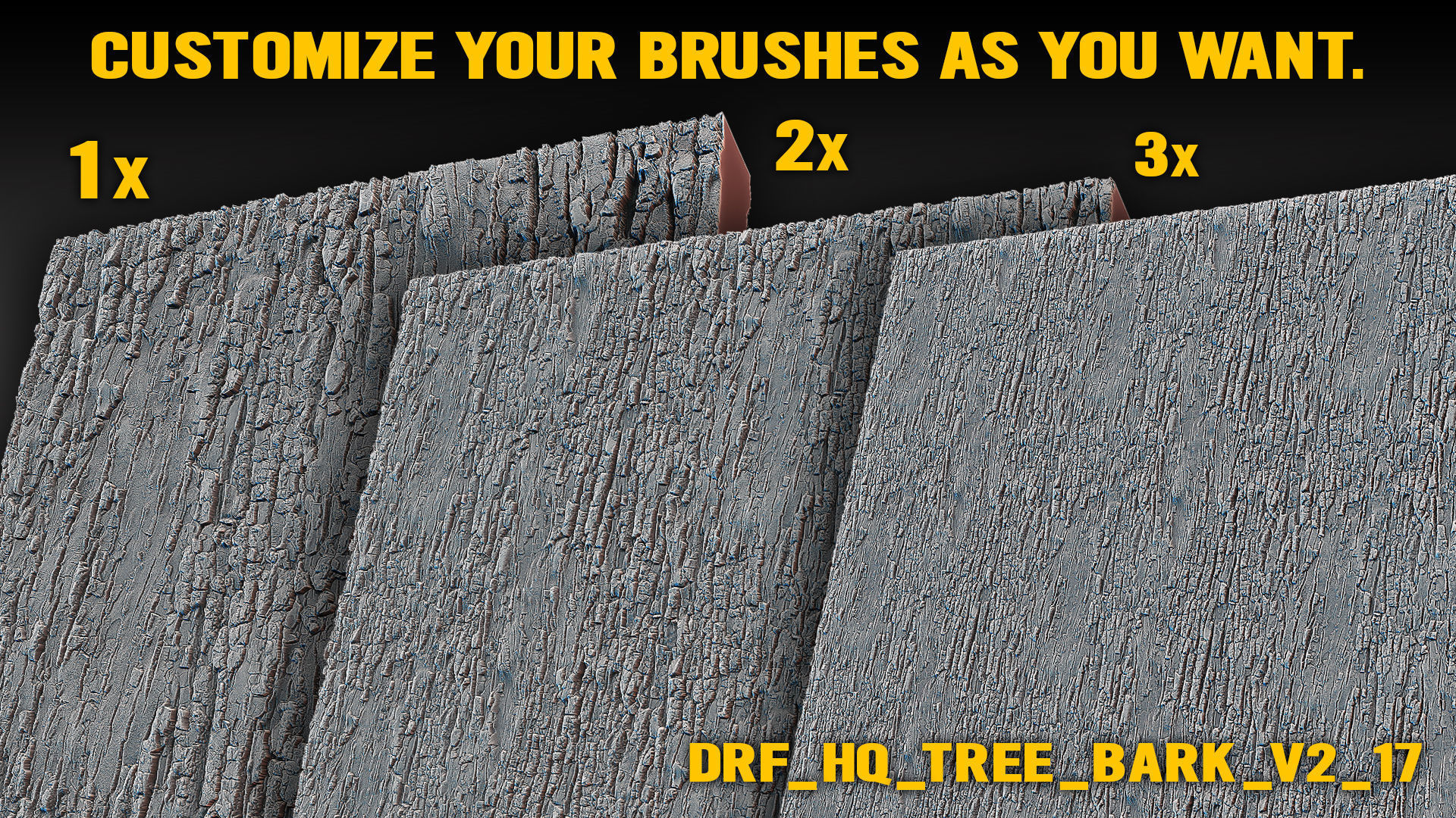 Ultra HQ Tree Bark Sculpt Zbrush brushes and Alphas Vol2 Texture | CGTrader