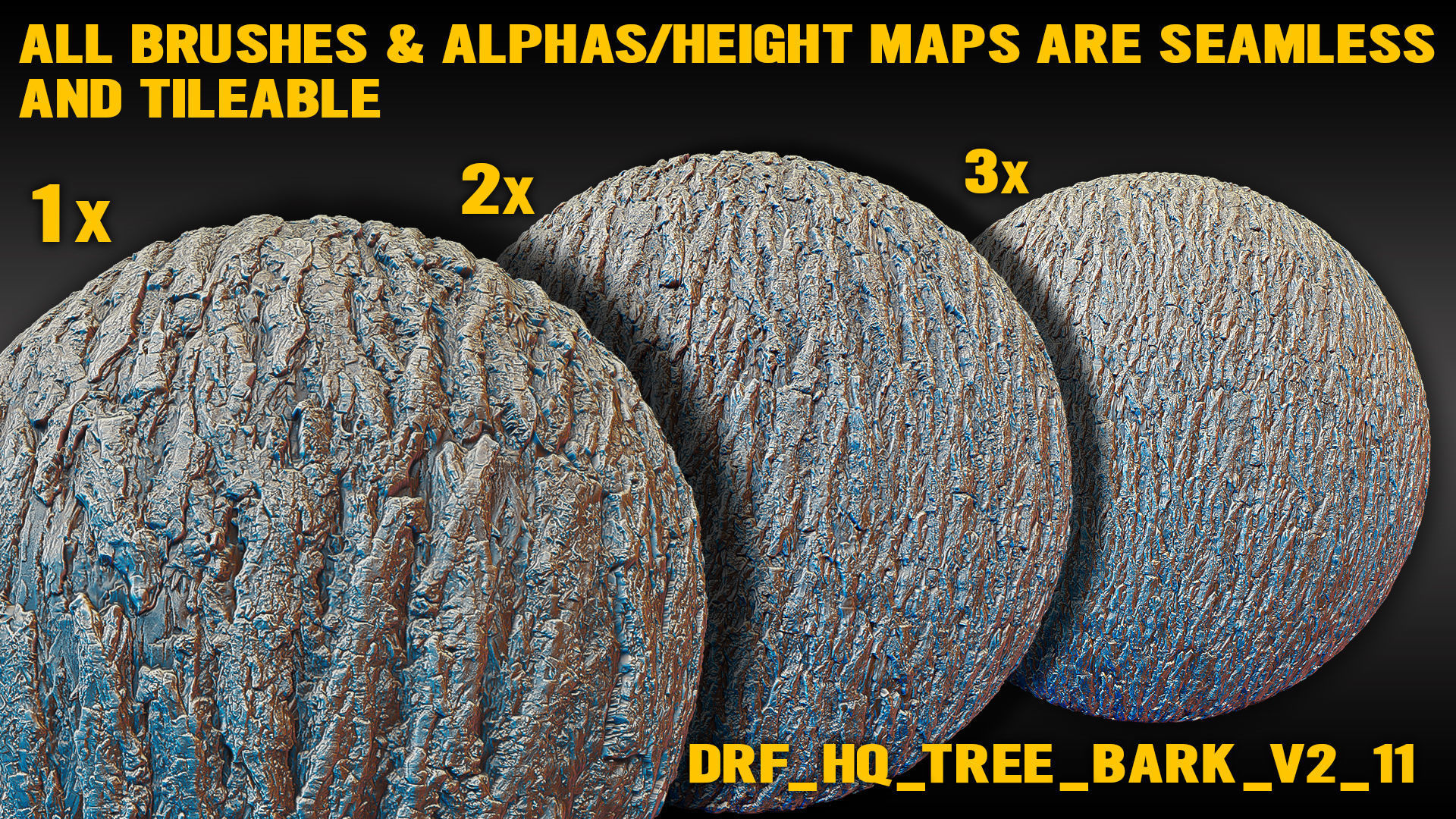 Ultra HQ Tree Bark Sculpt Zbrush brushes and Alphas Vol2 Texture | CGTrader