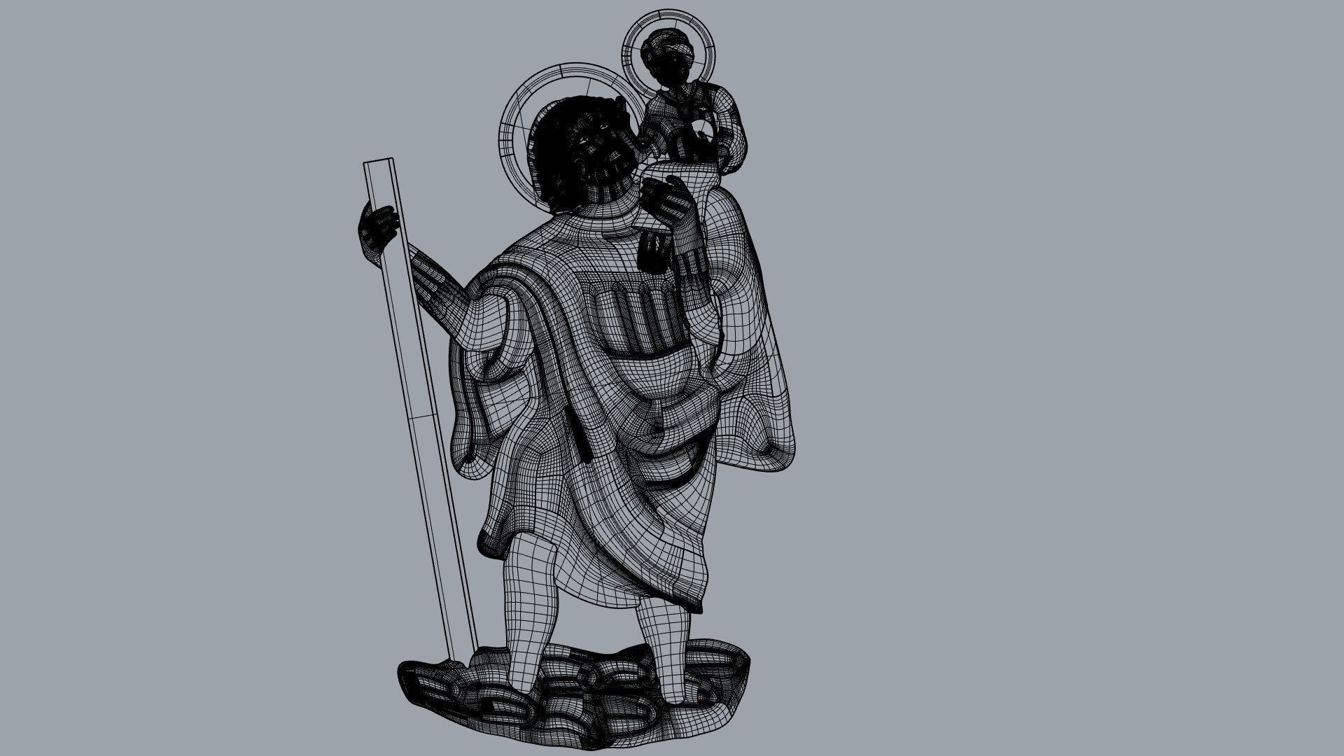 saint christopher 3D model | CGTrader