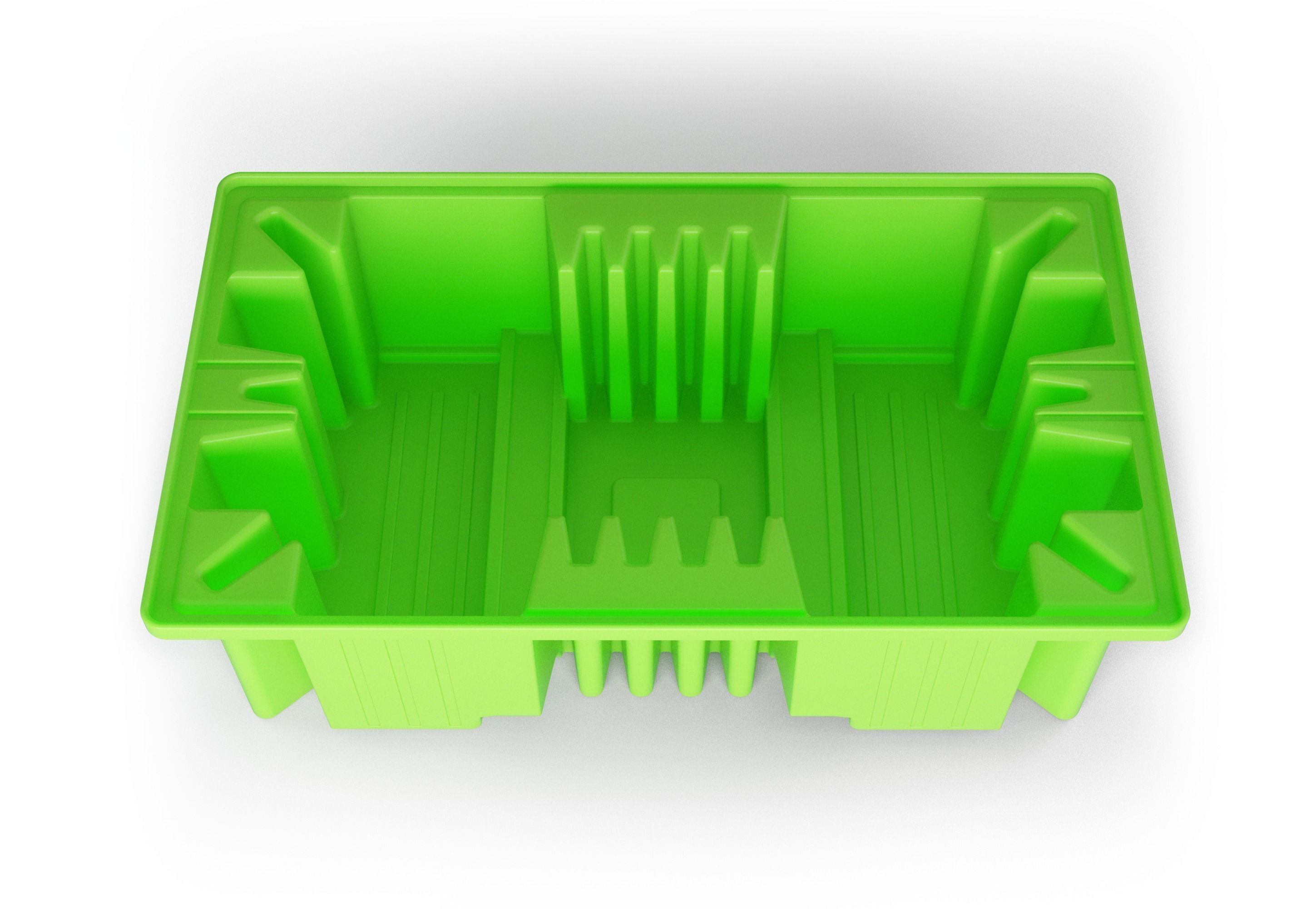 PLASTIC TRAY - BUND PALLET FOR 2 X 1000LTR 3D model | CGTrader