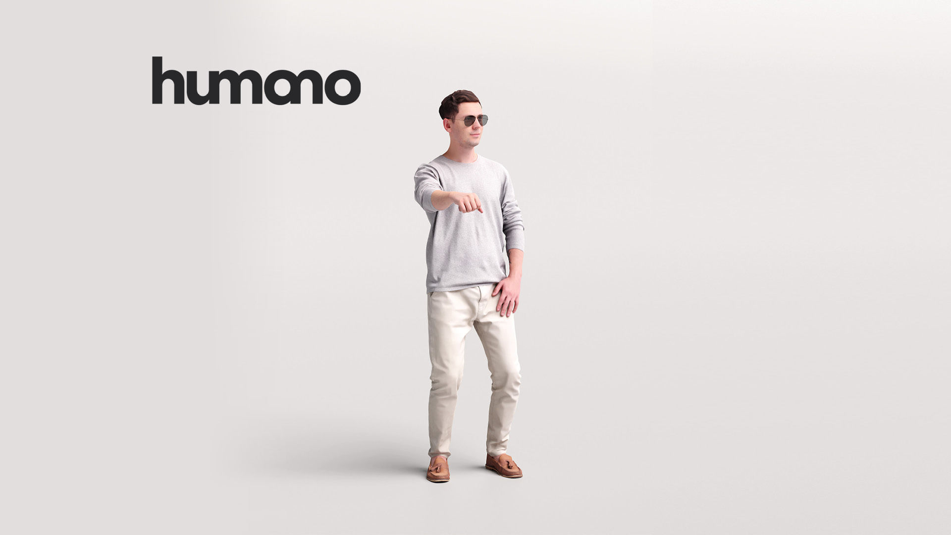 Humano Man steering the boat 2207-5 3D model | CGTrader