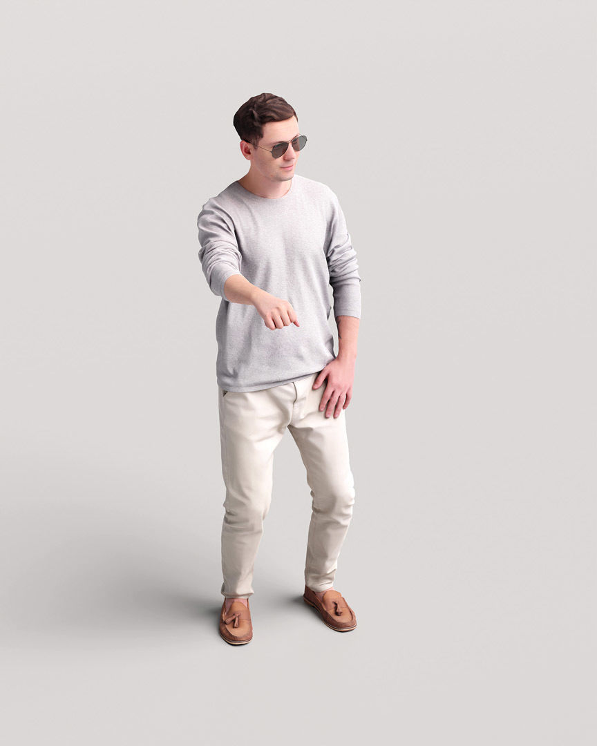 Humano Man steering the boat 2207-5 3D model | CGTrader