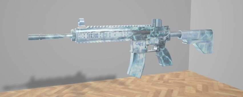 M416 Glacier Skin 3D model | CGTrader
