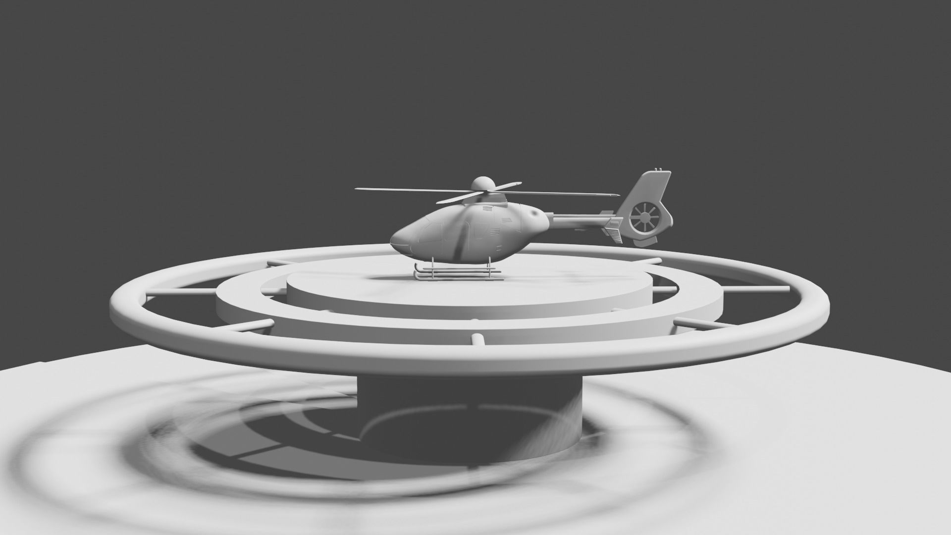 3D model Helicopter with helipad VR / AR / low-poly | CGTrader