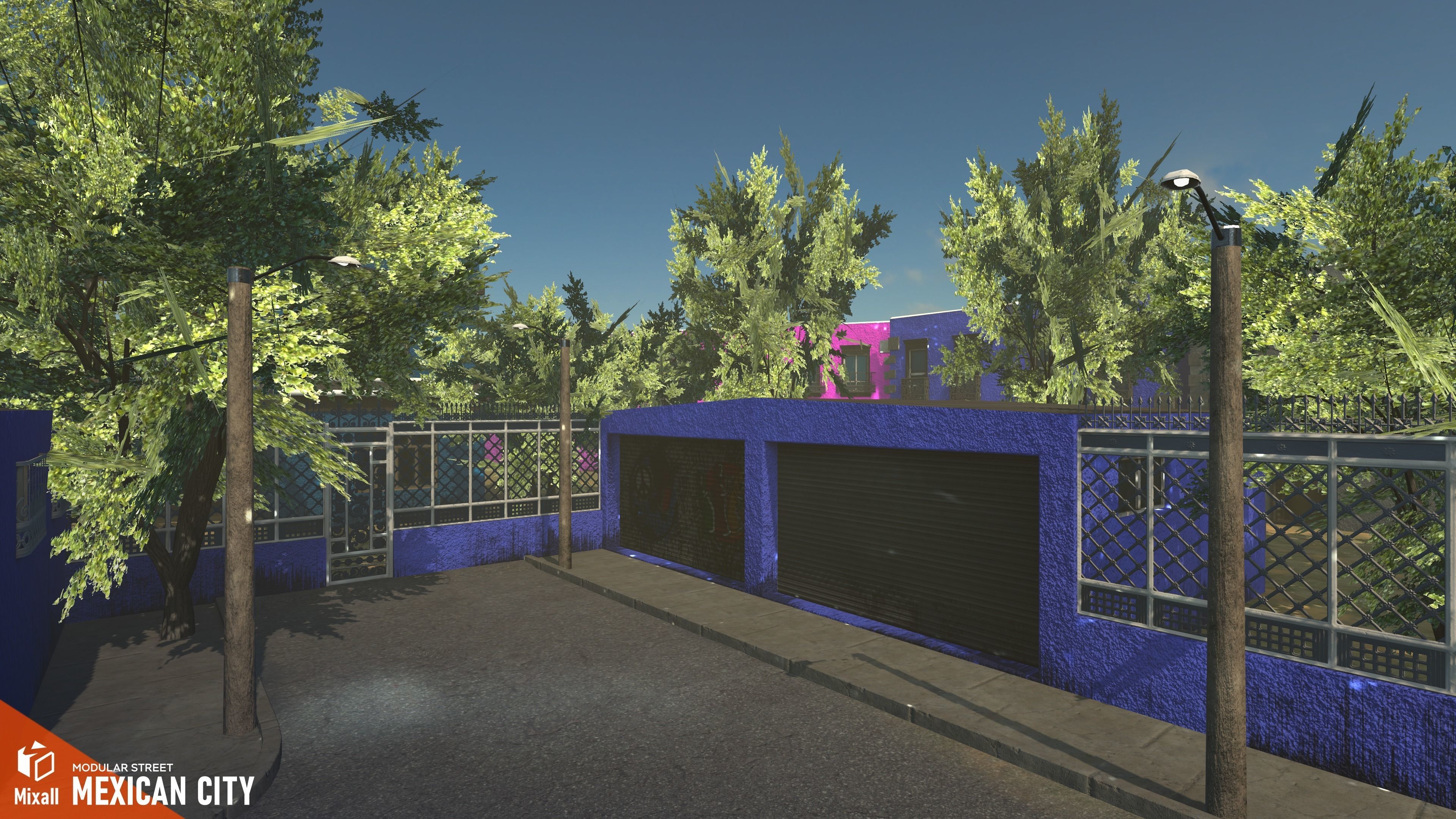 3D model Mexican City - modular street VR / AR / low-poly | CGTrader