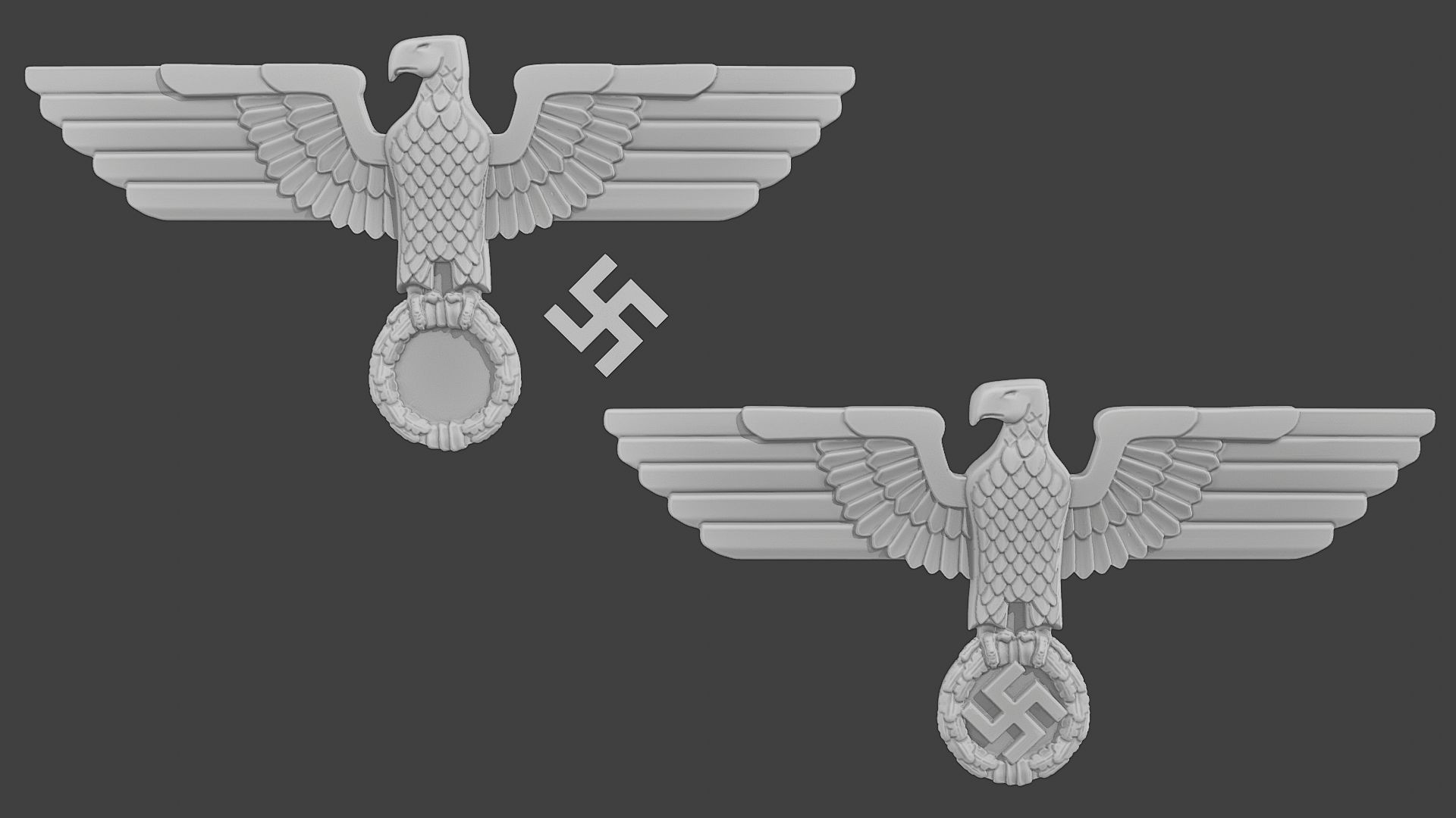 WWII German Eagle A 3D model 3D printable | CGTrader