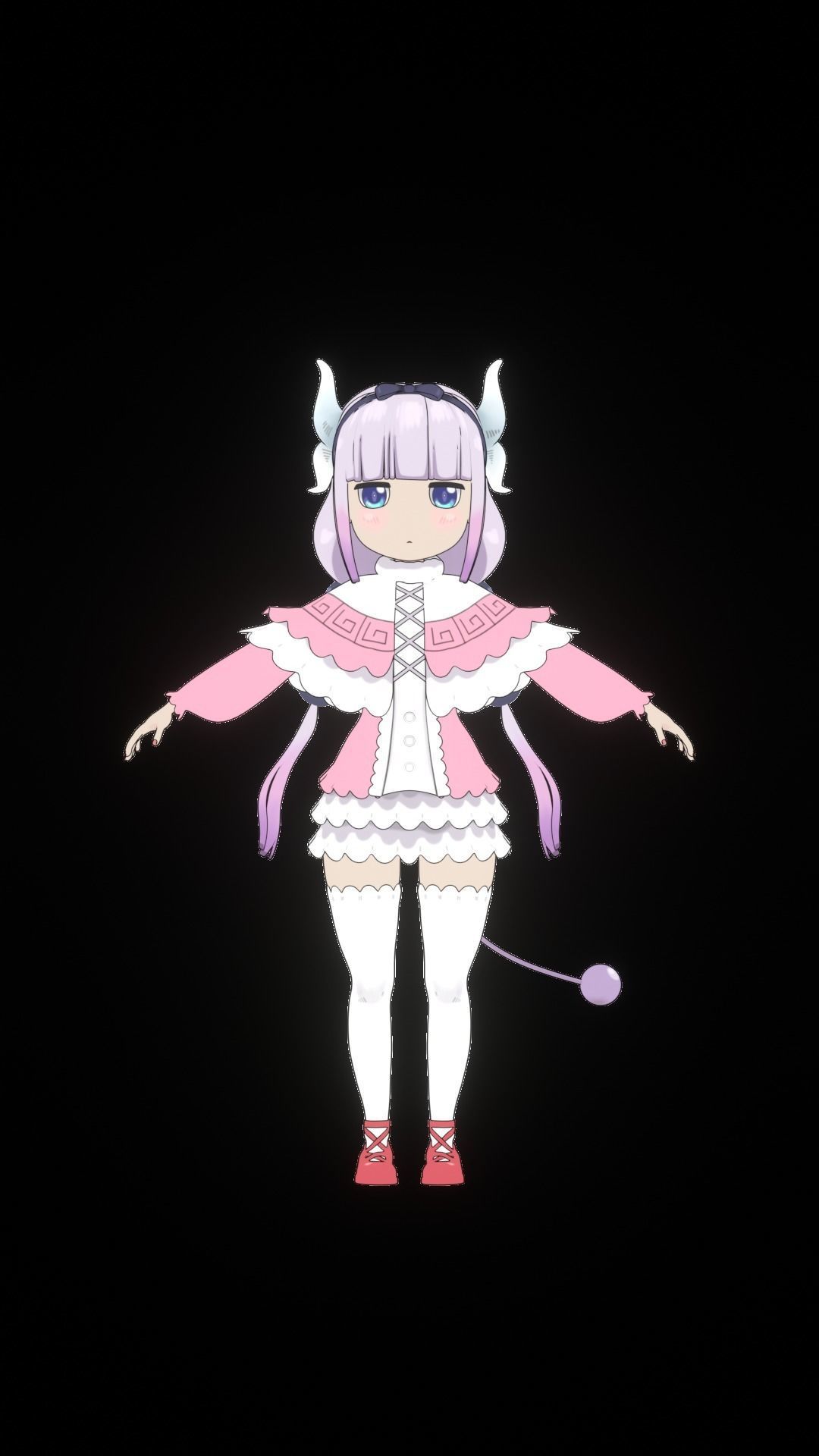 3D model Anime Character Stylized 3d model plus anime outline model VR ...