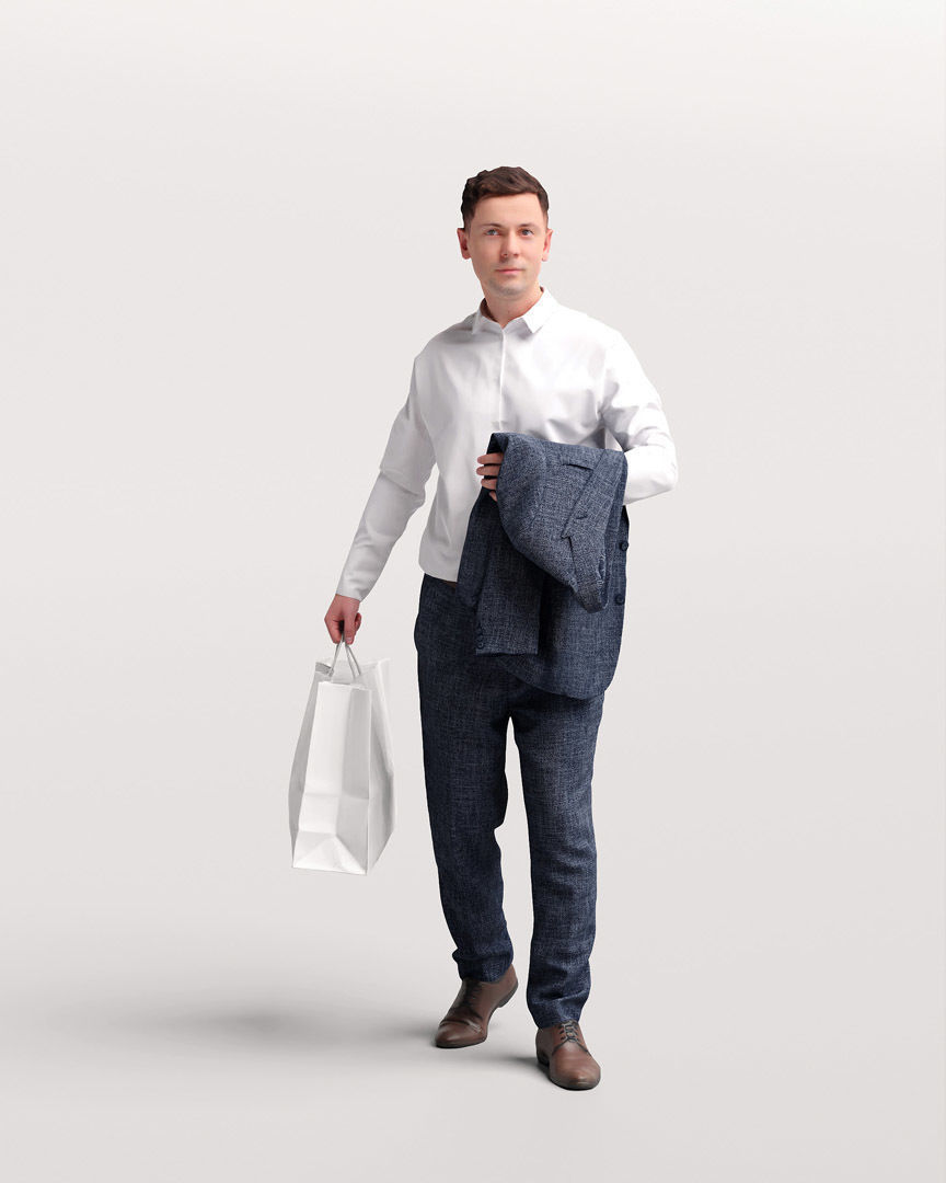 Humano Shopping Man 2208-5 3D model | CGTrader