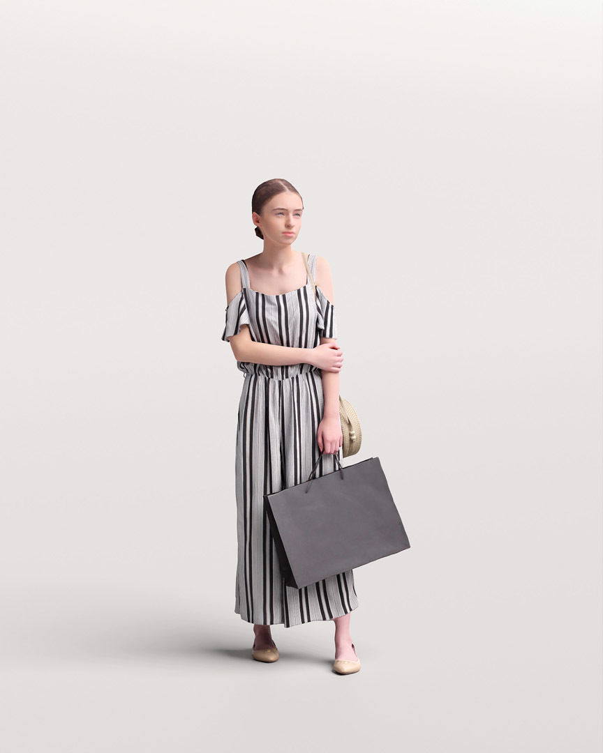Humano Shopping Woman 2208-4 3D model | CGTrader