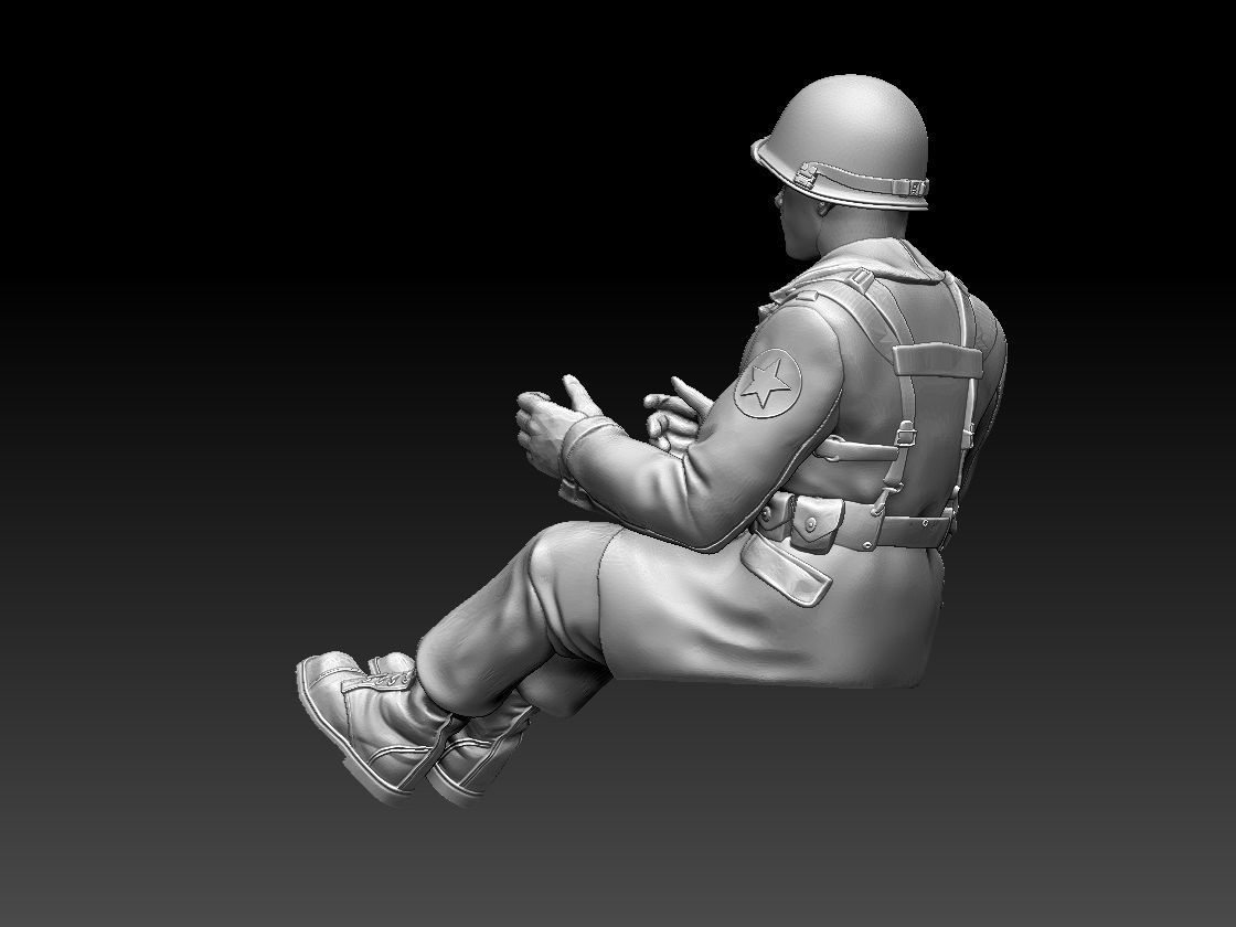 us driver ww2 3D model 3D printable | CGTrader