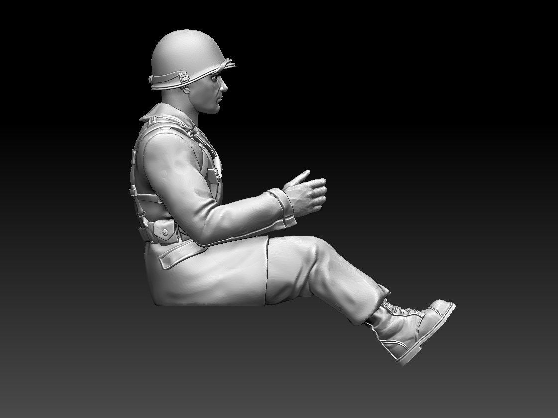 us driver ww2 3D model 3D printable | CGTrader