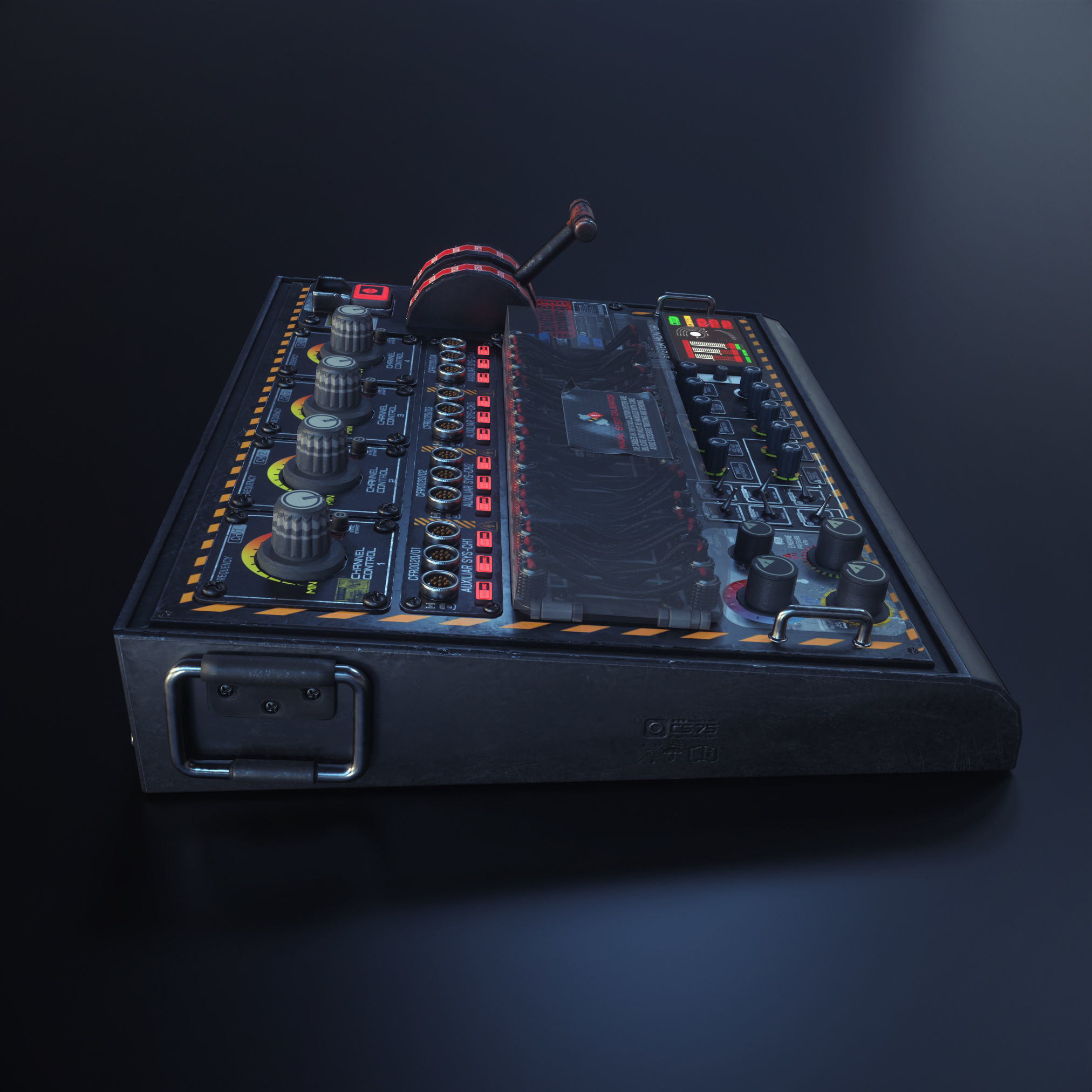 3D model SCI-FI CONTROL PANEL VR / AR / low-poly | CGTrader