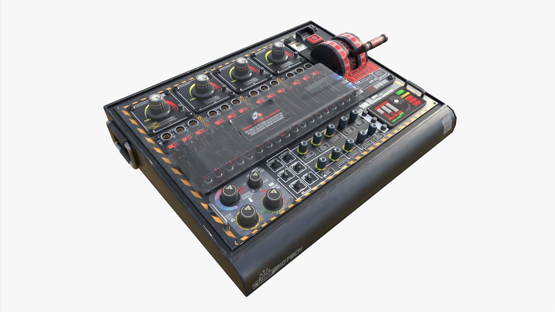 3D model SCI-FI CONTROL PANEL VR / AR / low-poly | CGTrader