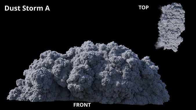 Dust Storm Smoke VDB 4s 3D model animated | CGTrader