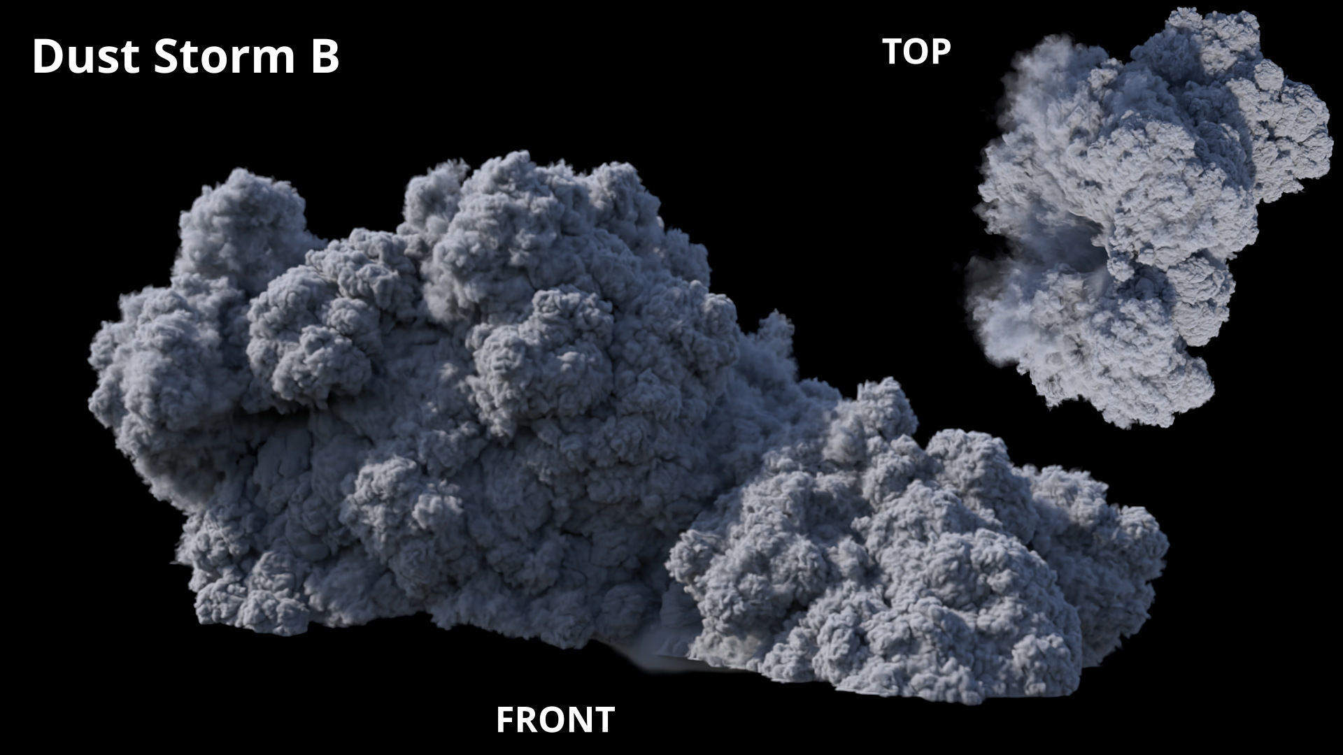 Dust Storm Smoke VDB 4s 3D model animated | CGTrader