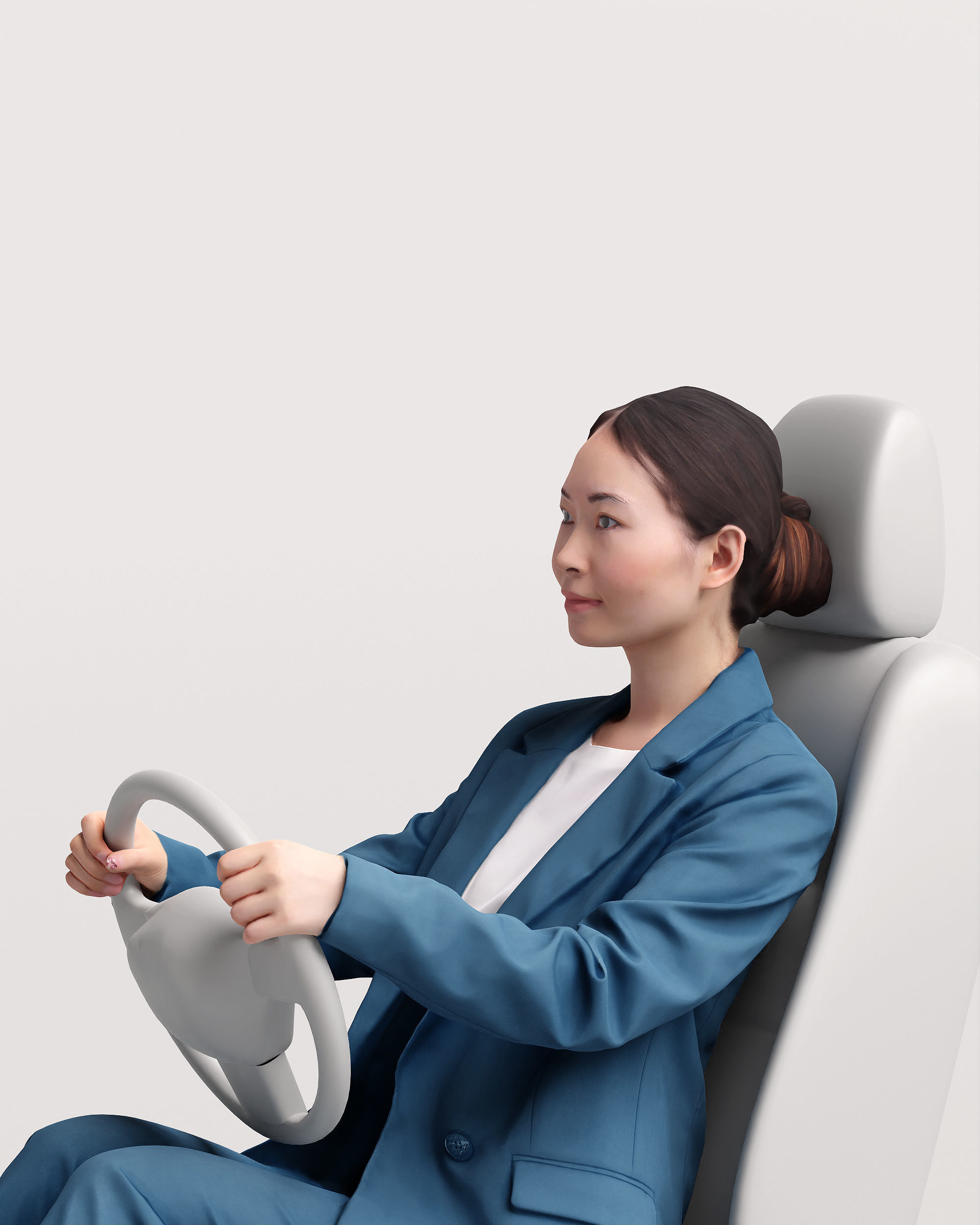 Humano Driving Woman 2011-5 3D model | CGTrader