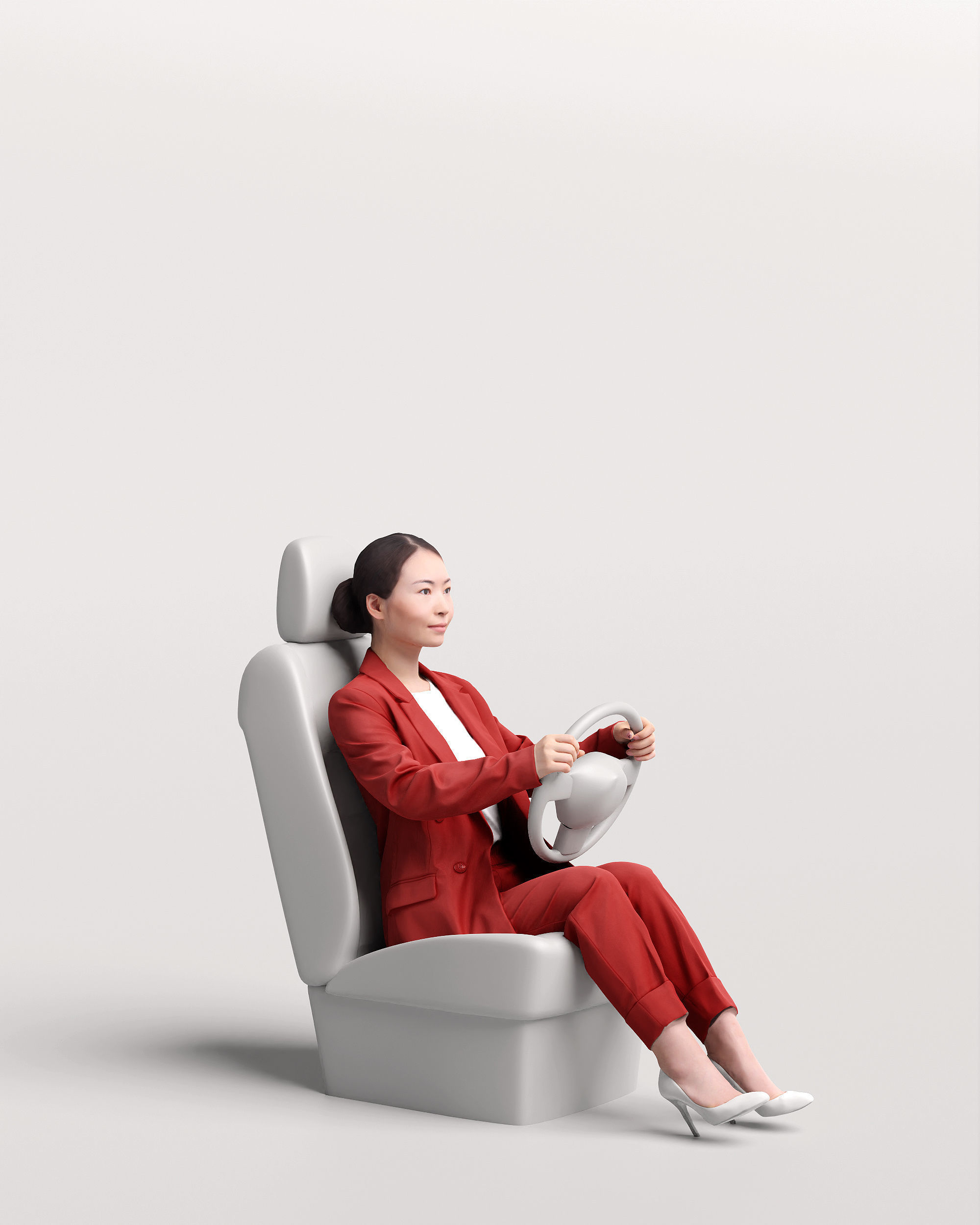 Humano Driving Woman 2011-5 3D model | CGTrader