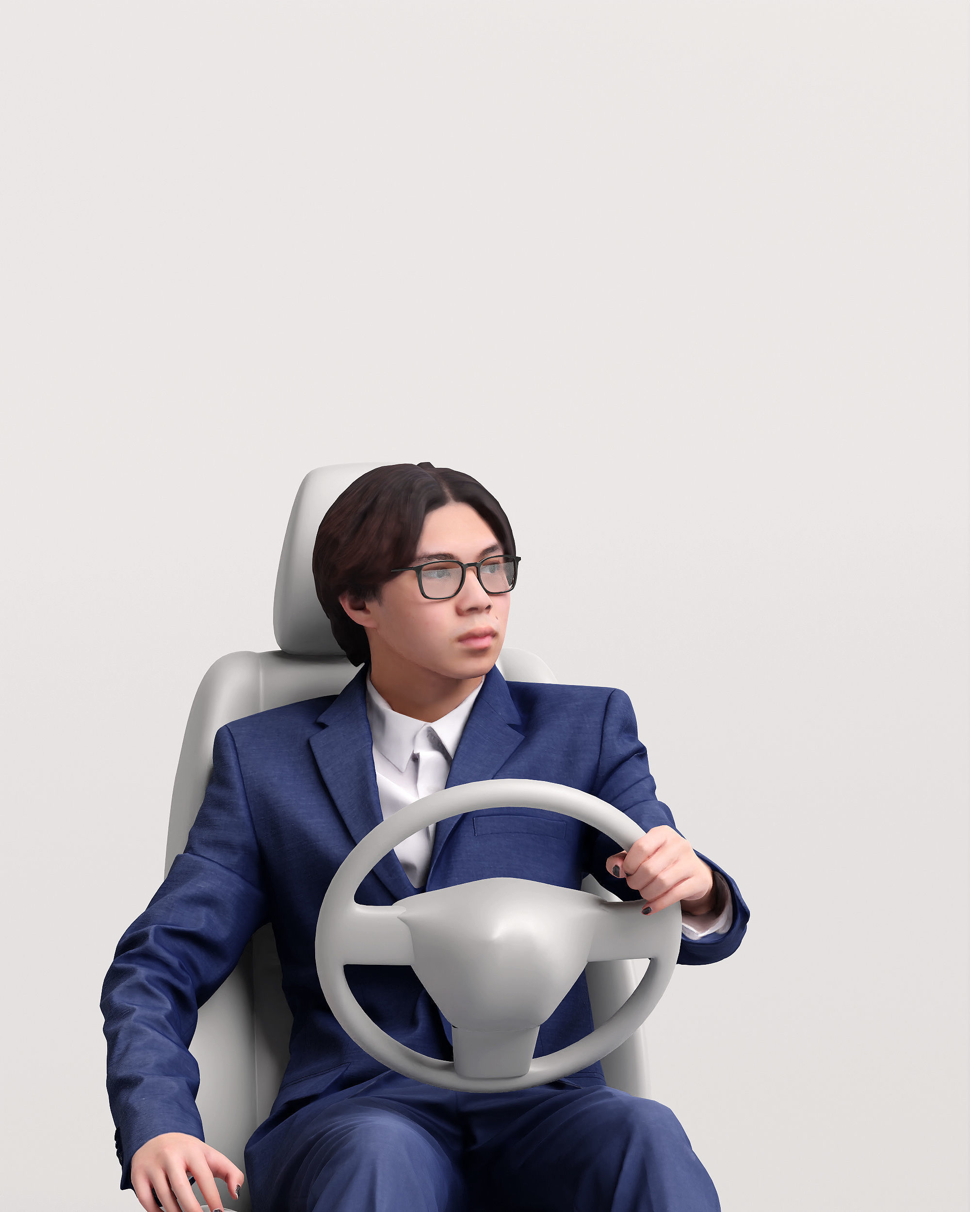 Humano Driving Man 2011-1 3D model | CGTrader