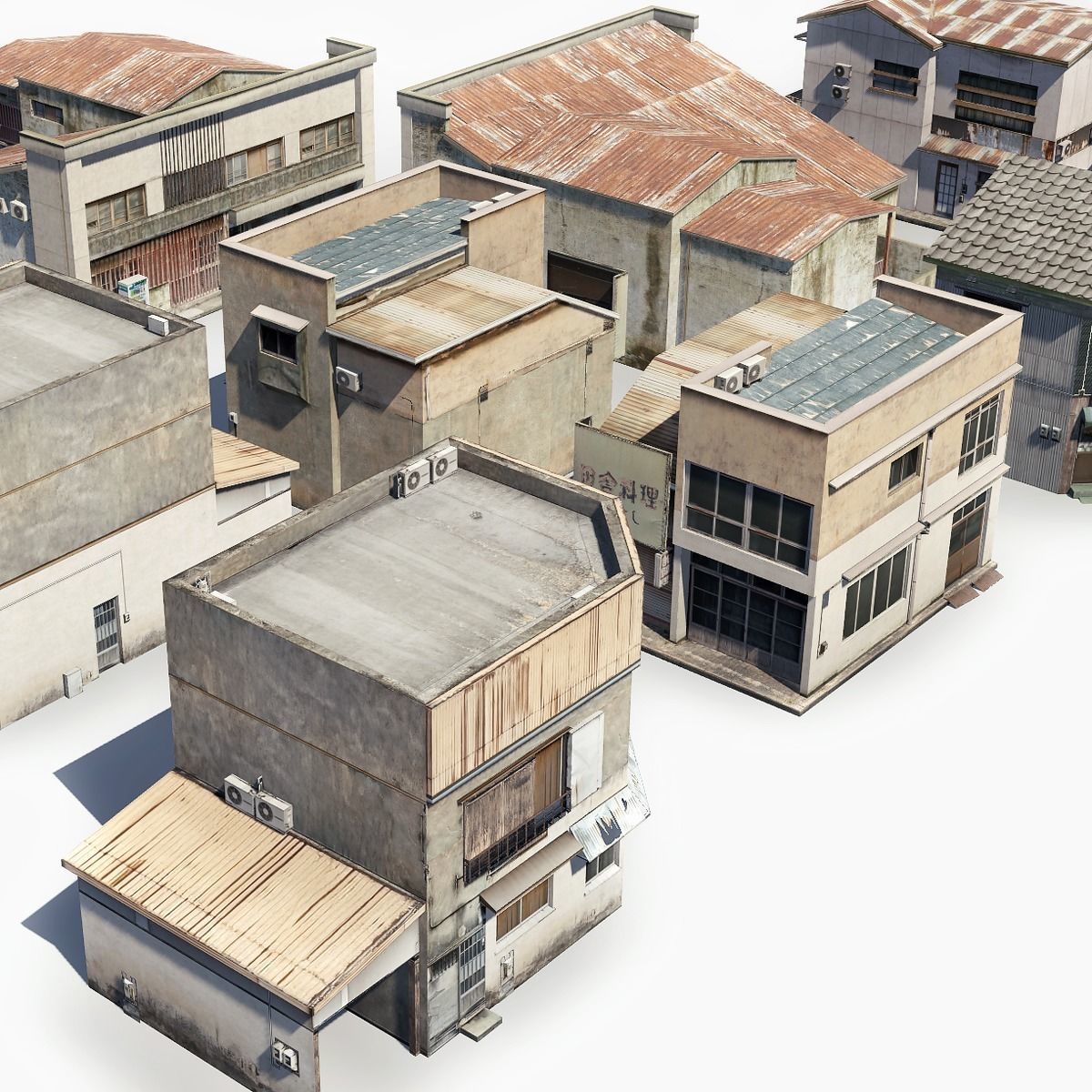 3D model Japanese Rural Shops VR / AR / low-poly | CGTrader