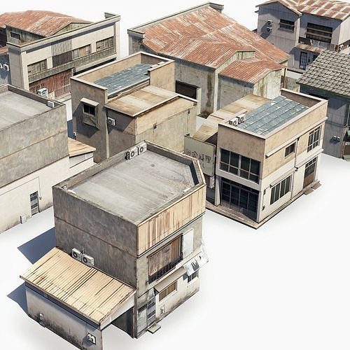 3D model Japanese Rural Shops VR / AR / low-poly | CGTrader