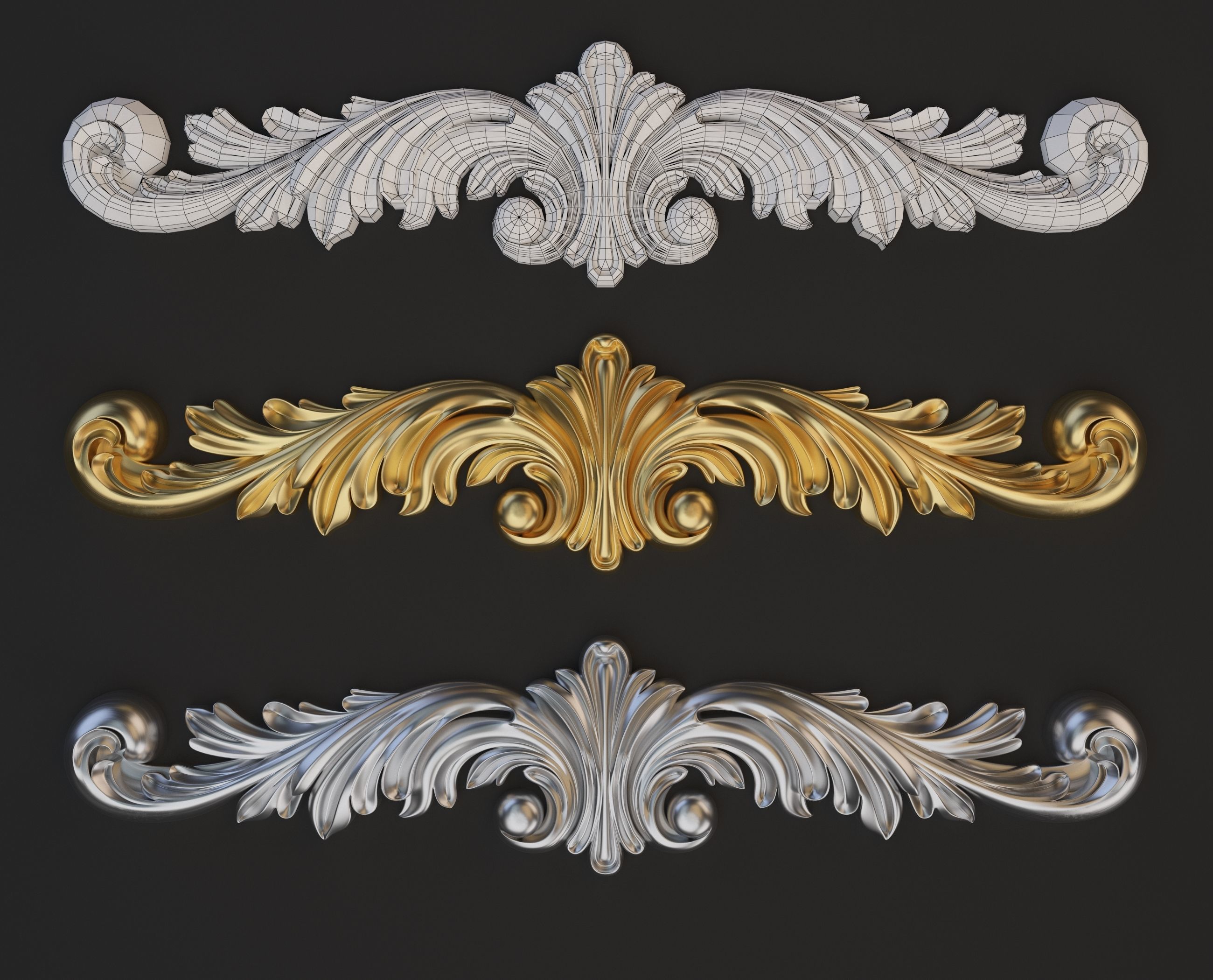 3D model Corona decor for cnc VR / AR / low-poly | CGTrader