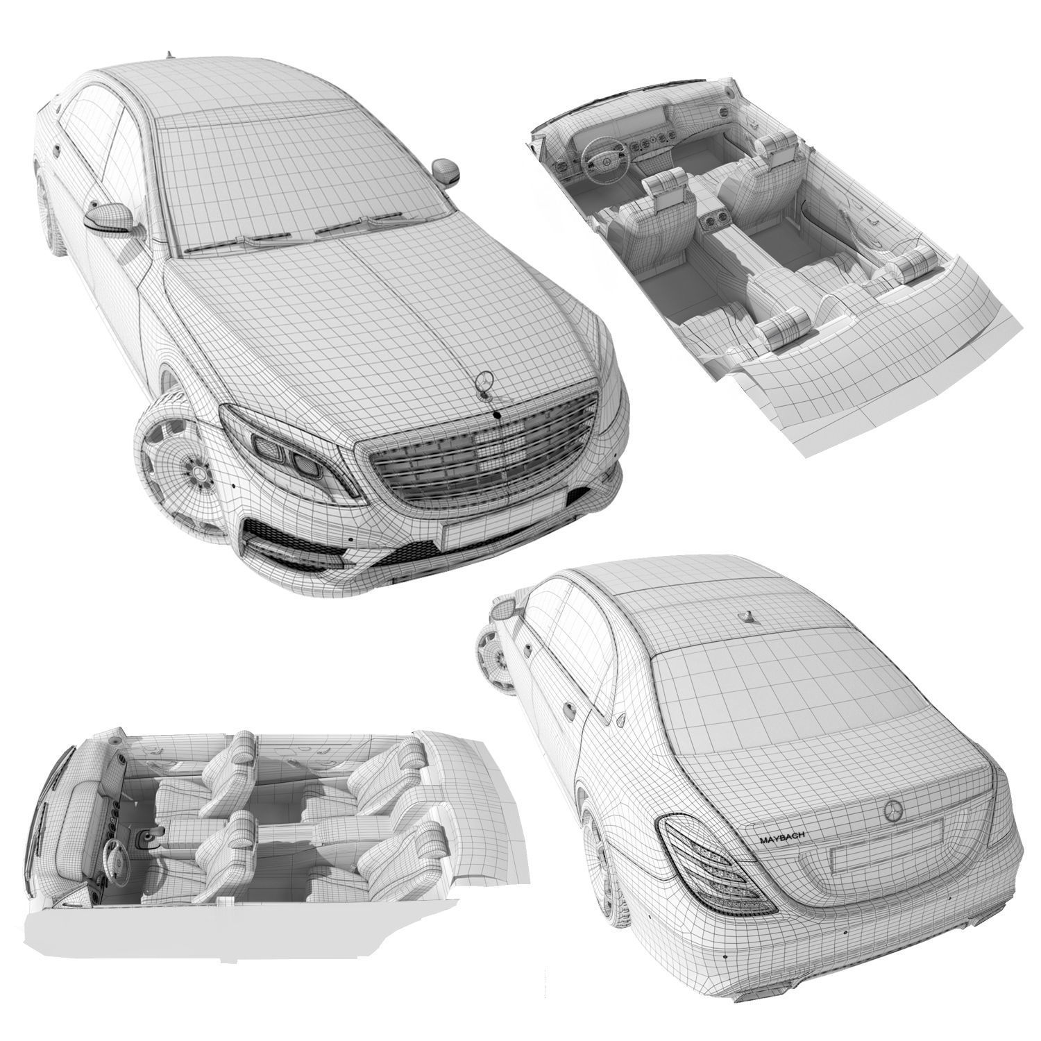 Mercedes Maybach 3D model | CGTrader