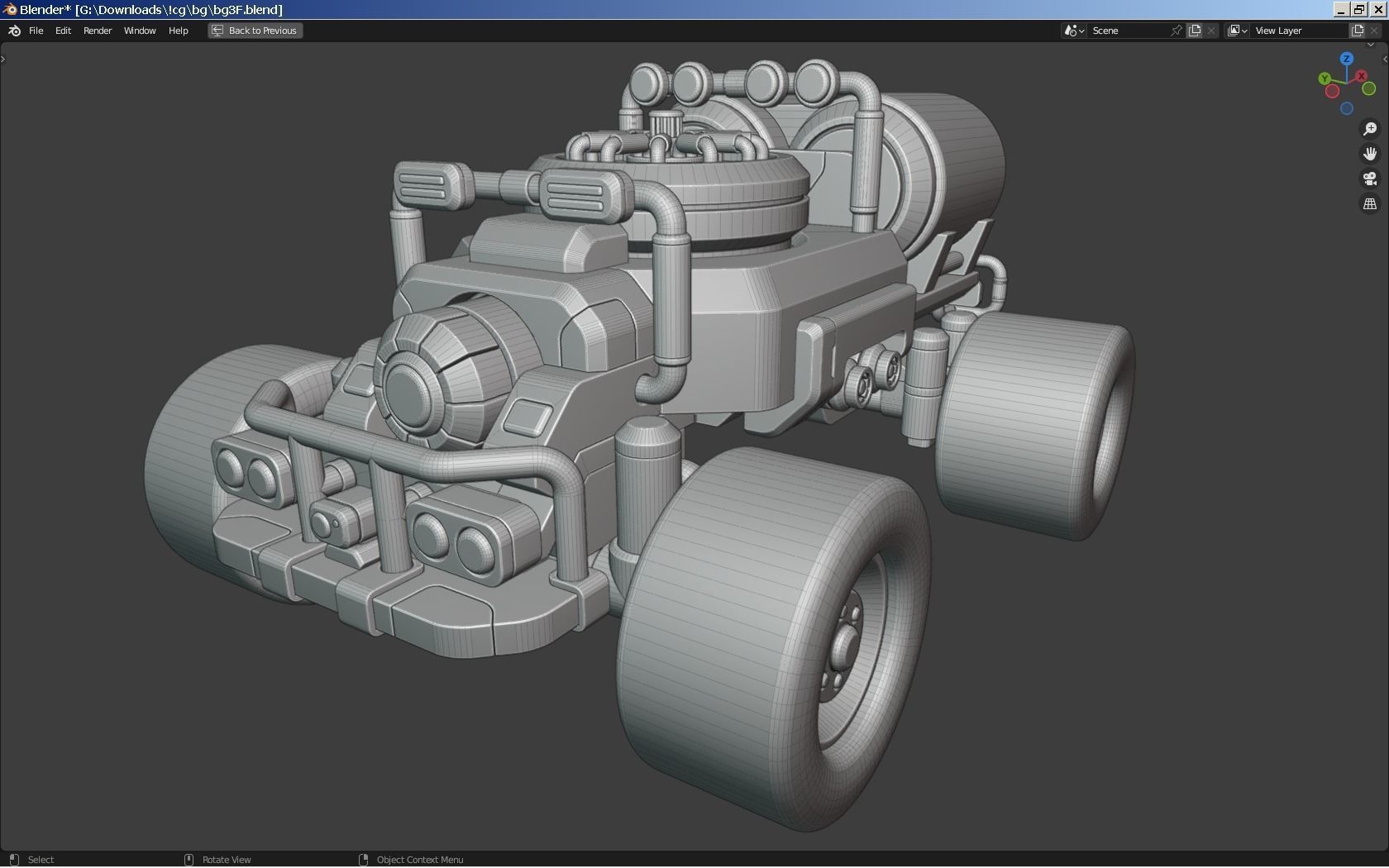 Sci-Fi Rover 3D model | CGTrader