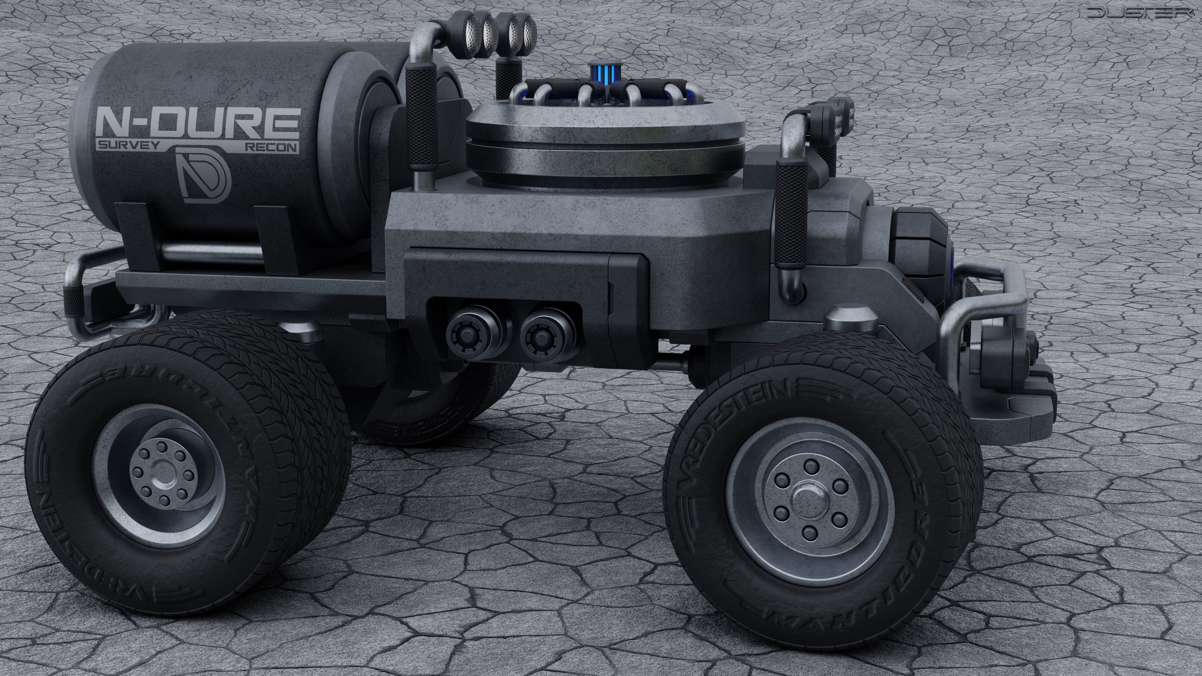 Sci-Fi Rover 3D model | CGTrader