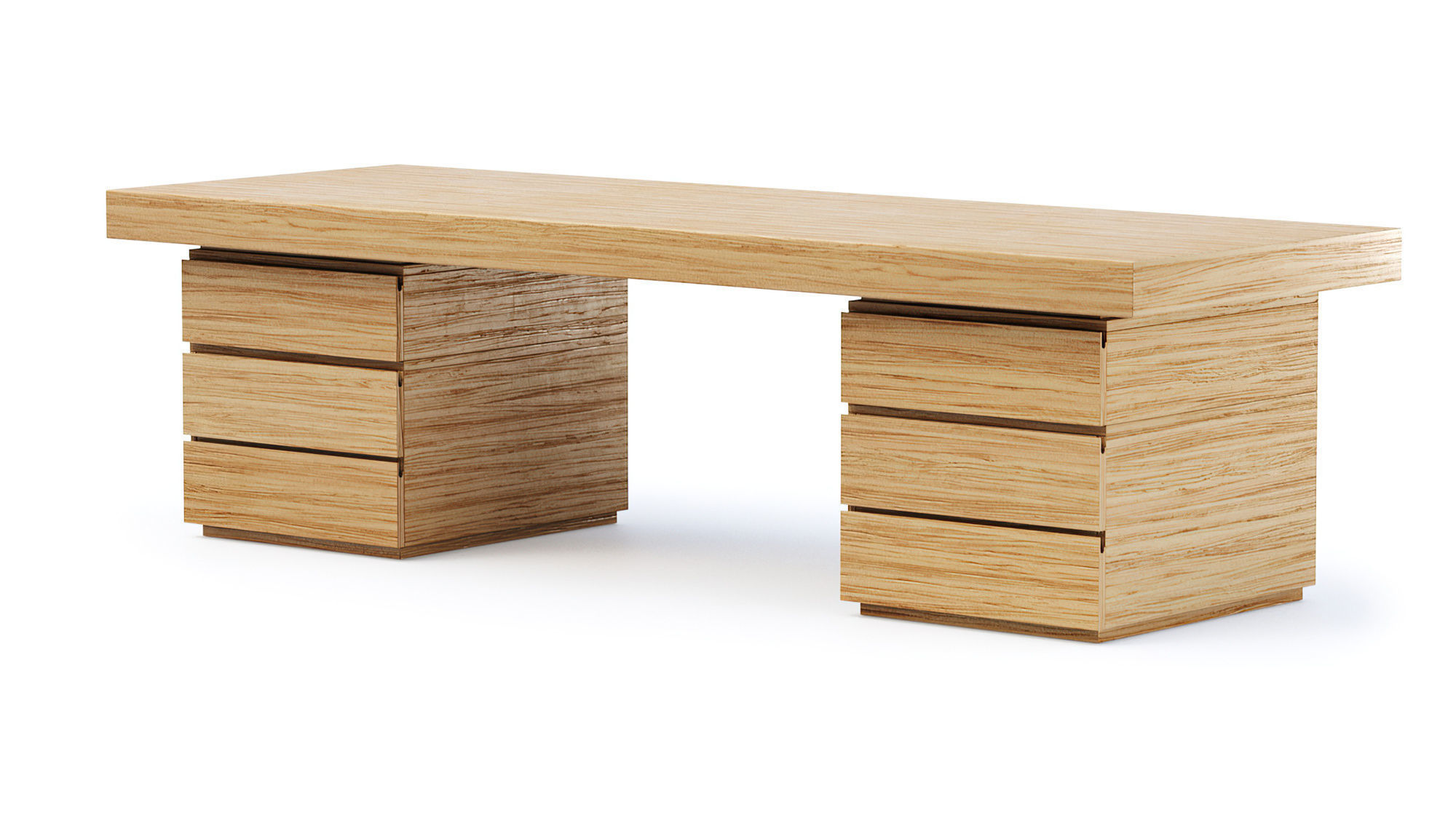 3D model Ander Wooden Working Desk VR / AR / low-poly | CGTrader