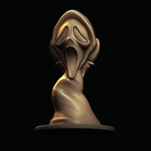 GhostFace Munch Scream 3D model 3D printable | CGTrader