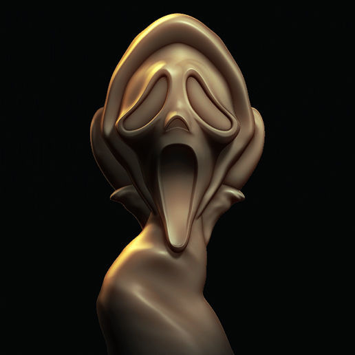 GhostFace Munch Scream 3D model 3D printable | CGTrader