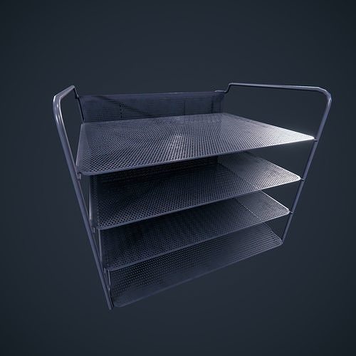 3D model Folder organizer classroom office HDRP VR / AR / low-poly ...