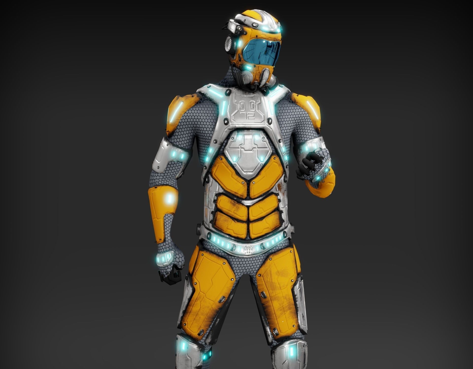 3D model Sci-fi character VR / AR / low-poly | CGTrader