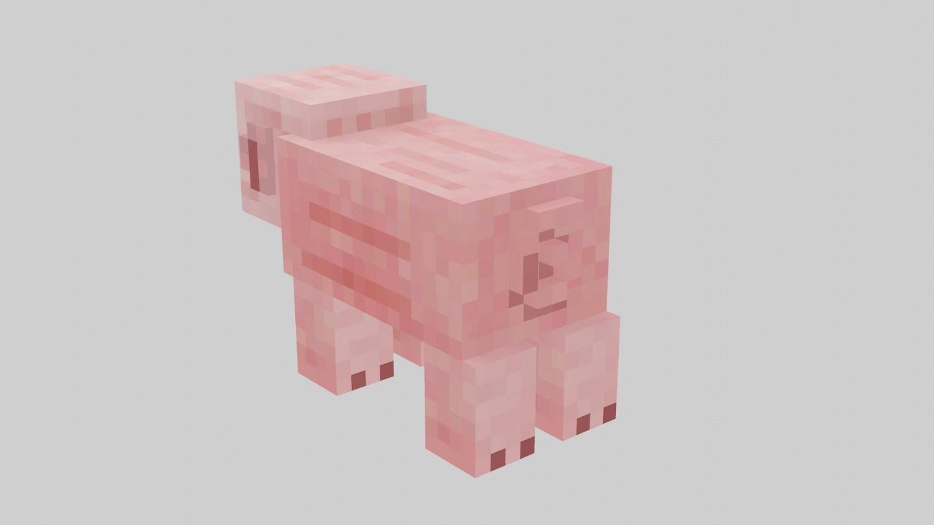 3D model Minecraft Pig VR / AR / low-poly | CGTrader